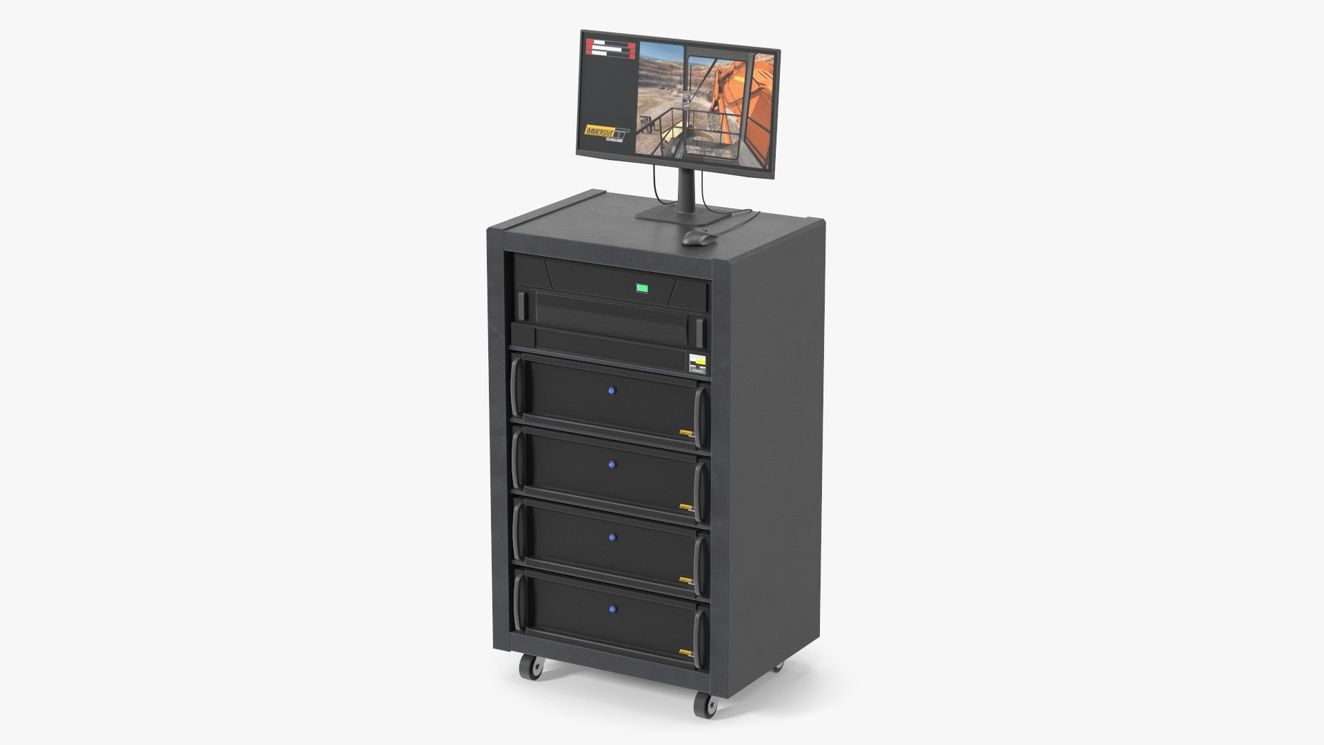 Server Rack With Computer And Monitor Model - TurboSquid 2295985