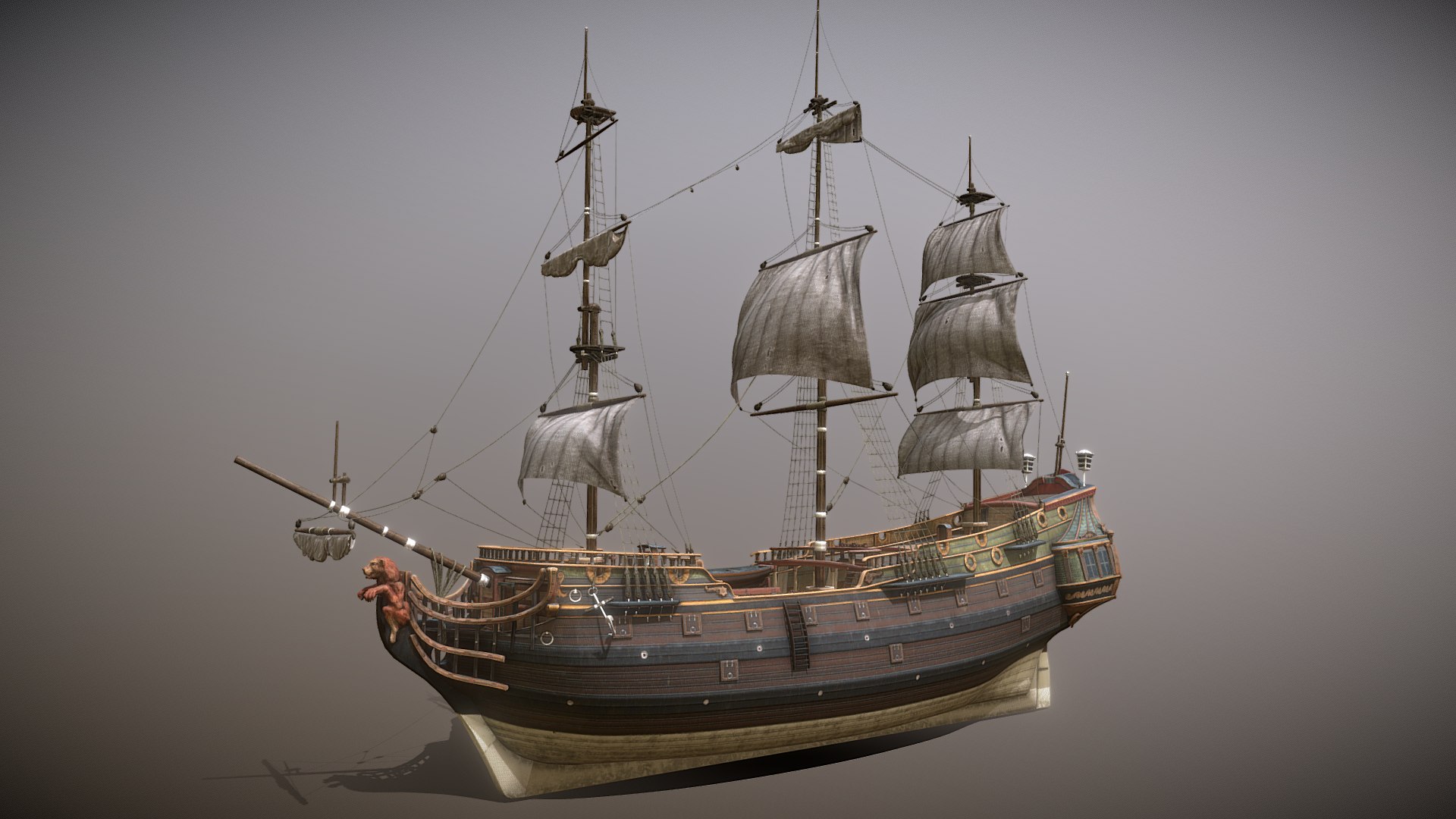 Ship Pinnace 3D Model - TurboSquid 2223709