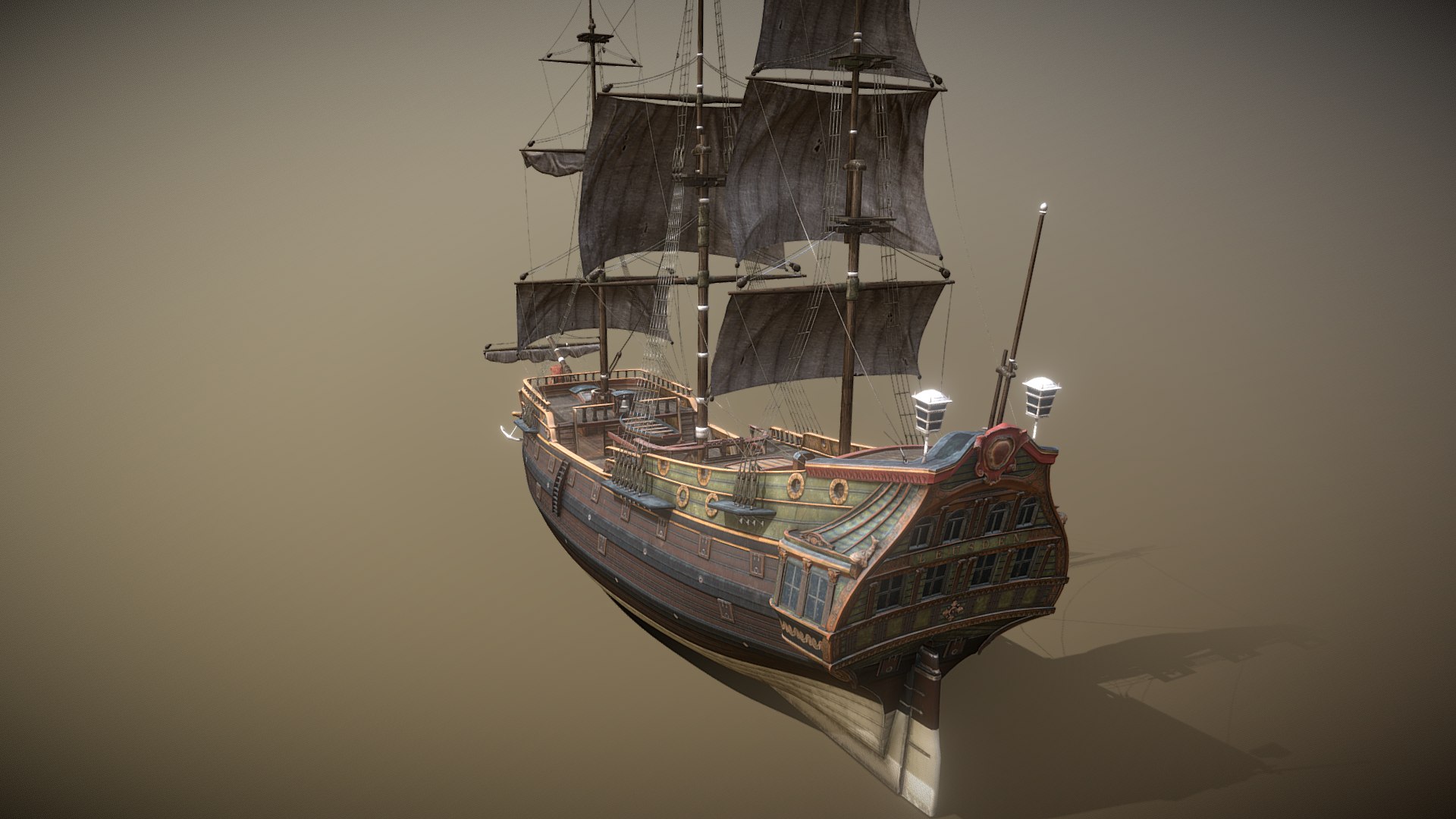 Ship Pinnace 3D Model - TurboSquid 2223709