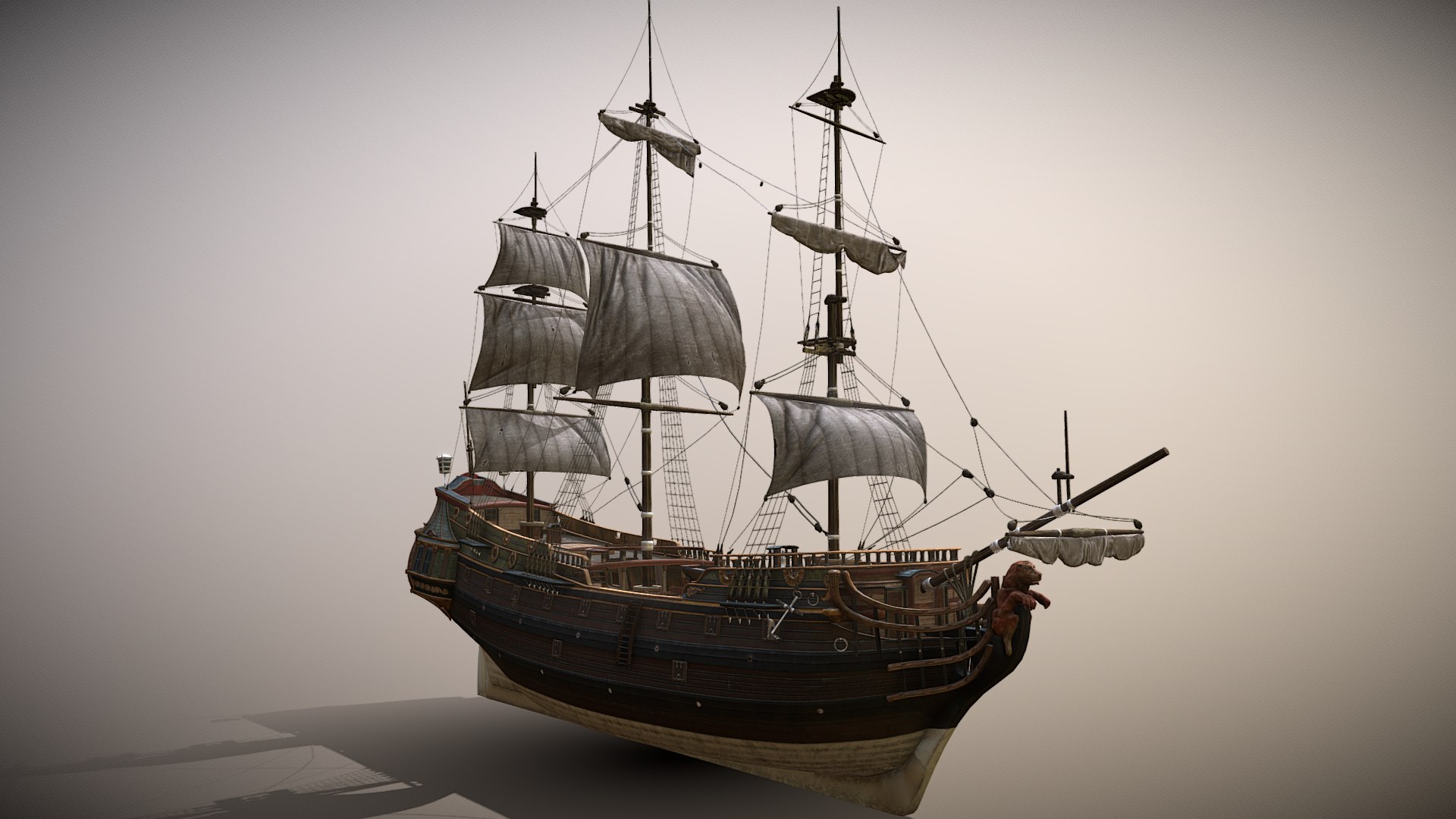 Ship Pinnace 3D Model - TurboSquid 2223709