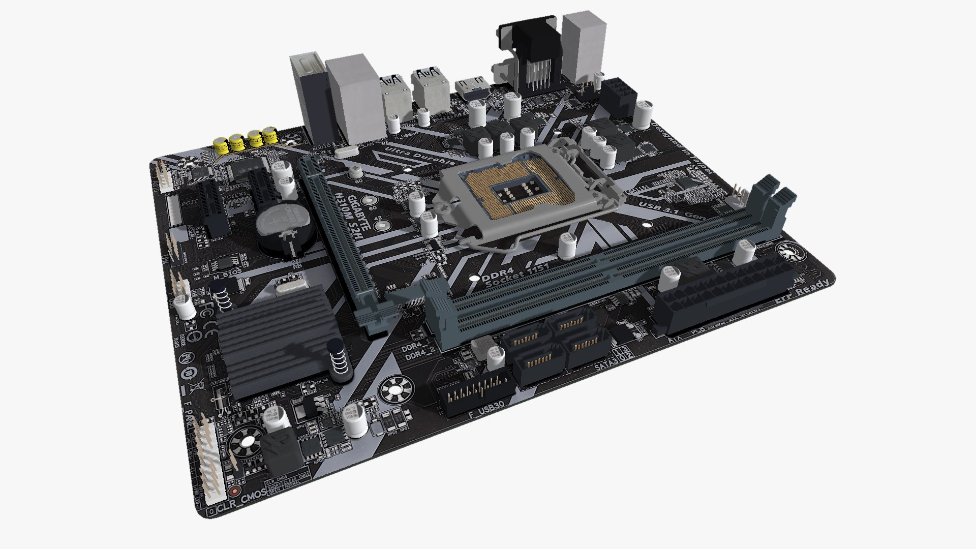 PC Motherboard MicroATX Mk02 3D - TurboSquid 1972377