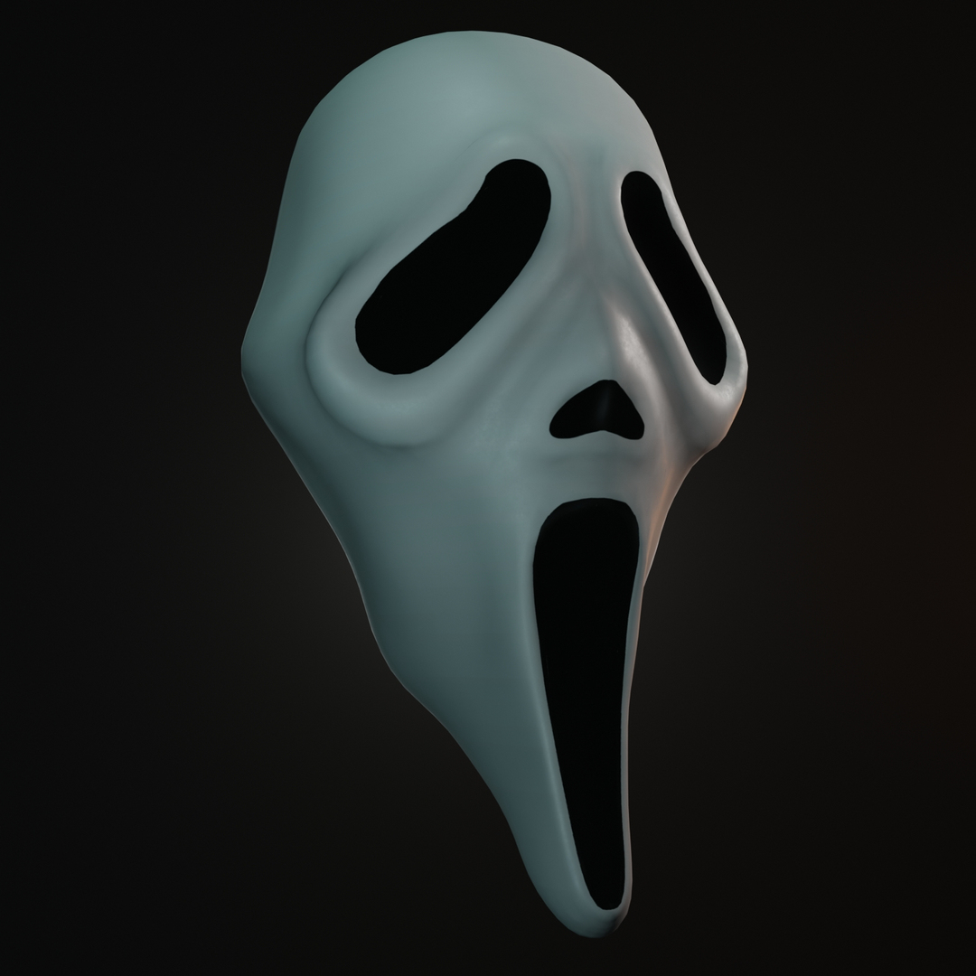 modelo 3d La máscara de grito Ghostface - TurboSquid 1852377