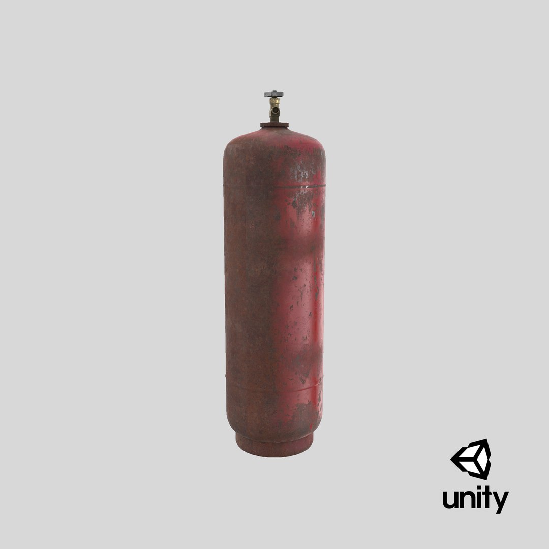 3D model acetylene gas cylinder old - TurboSquid 1623285