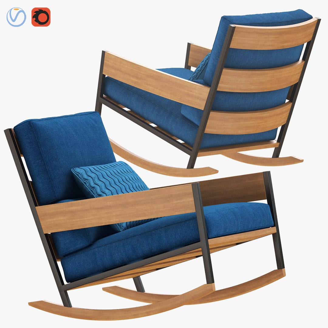 NAP Rocking Chair - RODA 3D Model - TurboSquid 2104852