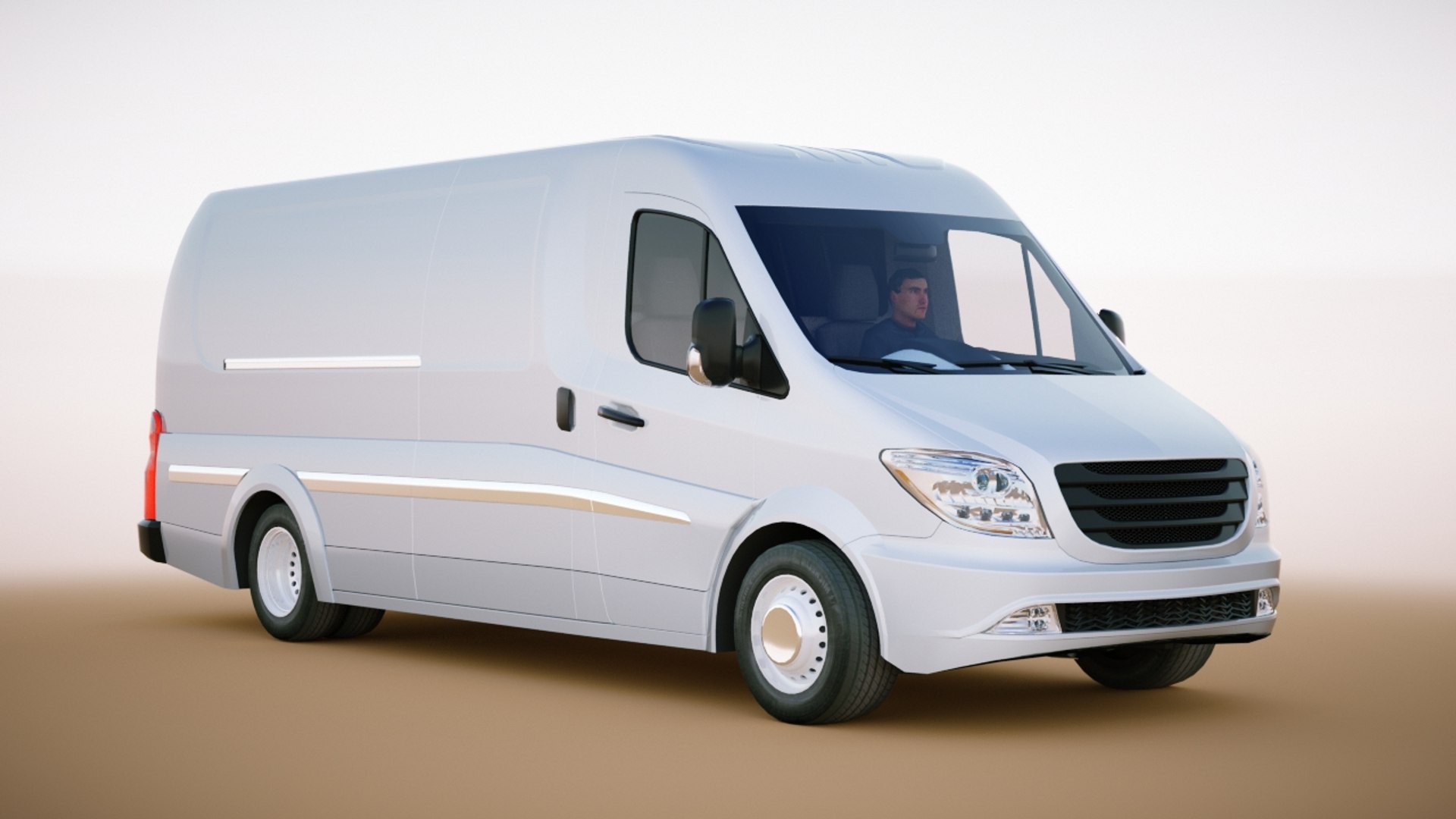 3D Generic Cargo Van V8 - TurboSquid 1207173