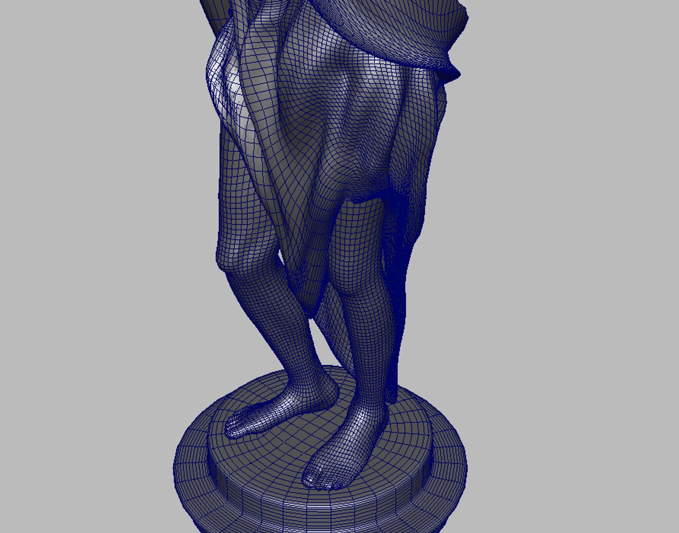 3d Gold Statue Model