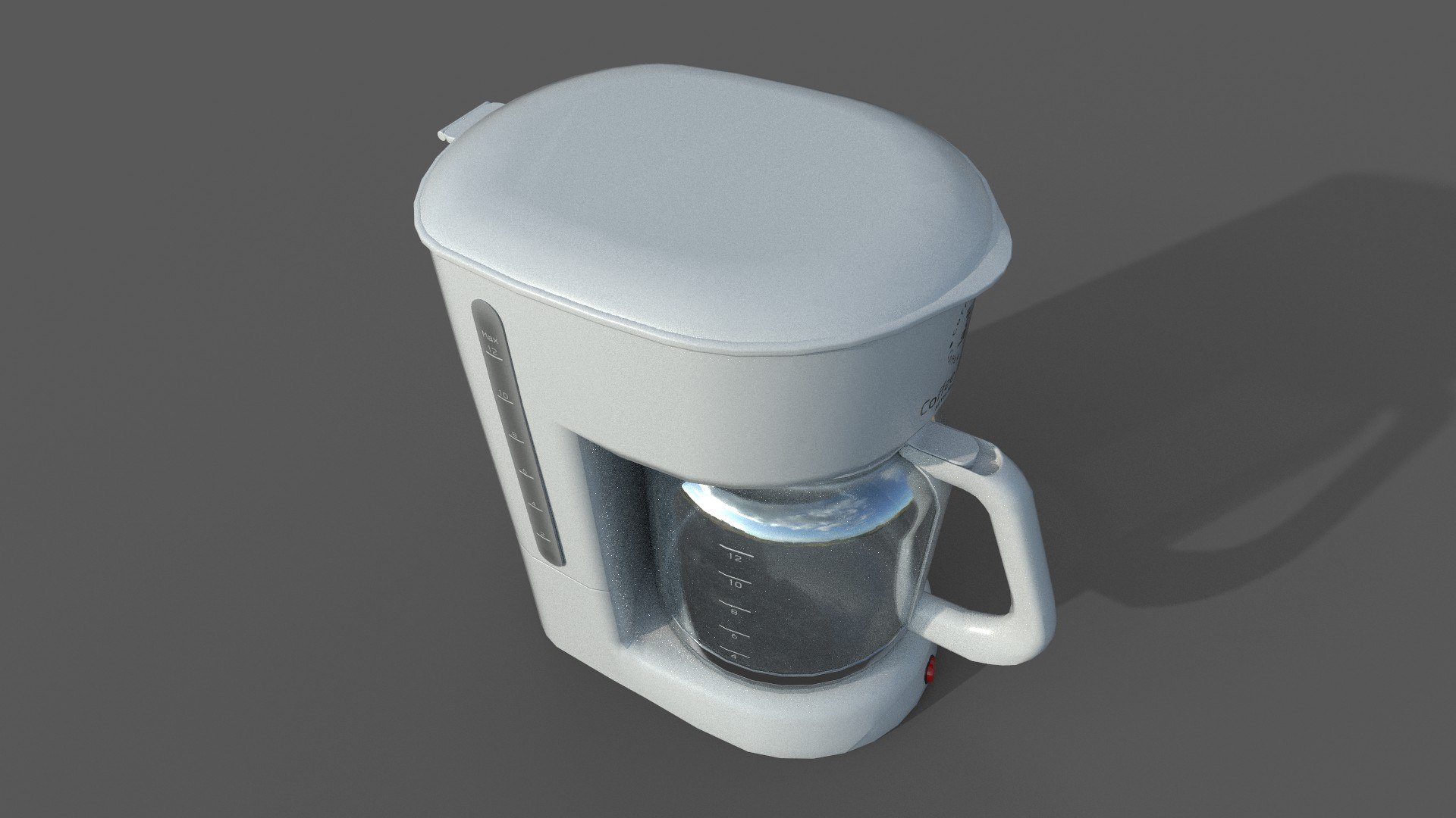 White Coffee Maker 3D - TurboSquid 2176156