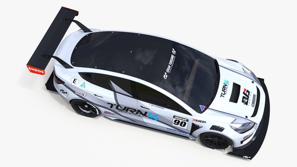 modelo 3d Coche de carreras Tesla Model 3 - TurboSquid 2382366