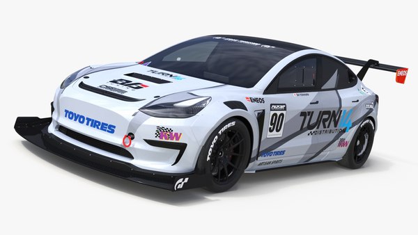 modelo 3d Coche de carreras Tesla Model 3 - TurboSquid 2382366