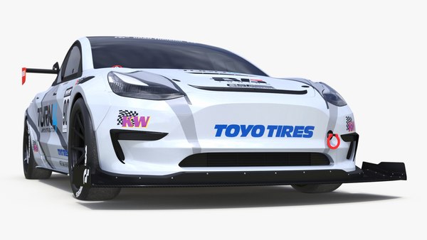 modelo 3d Coche de carreras Tesla Model 3 - TurboSquid 2382366