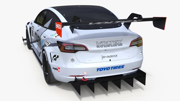 modelo 3d Coche de carreras Tesla Model 3 - TurboSquid 2382366