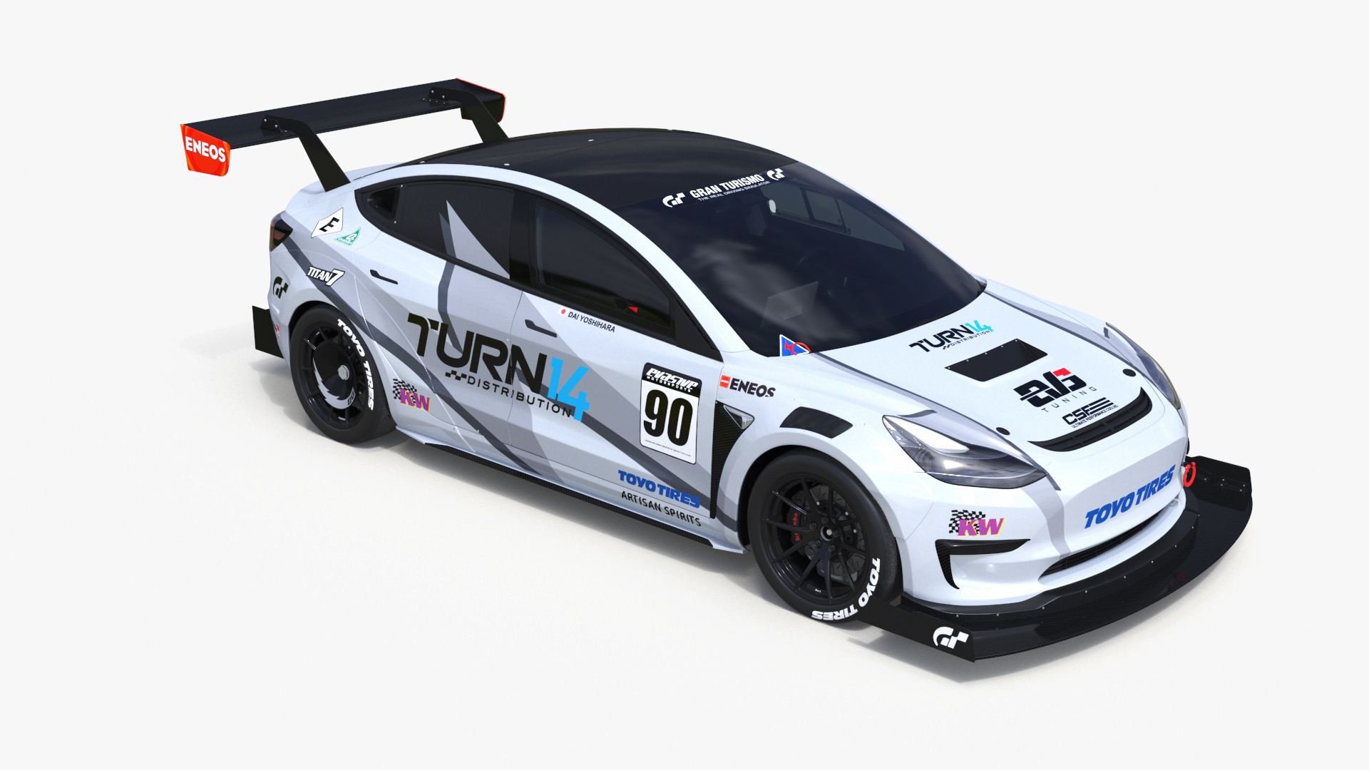 Tesla Model 3 Racing Car 3D Model - TurboSquid 2382366