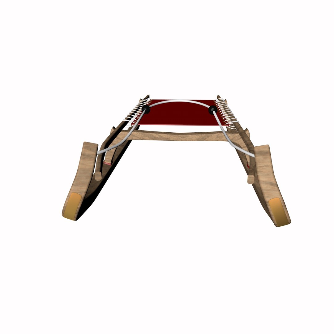 racing sledge sled 3d c4d