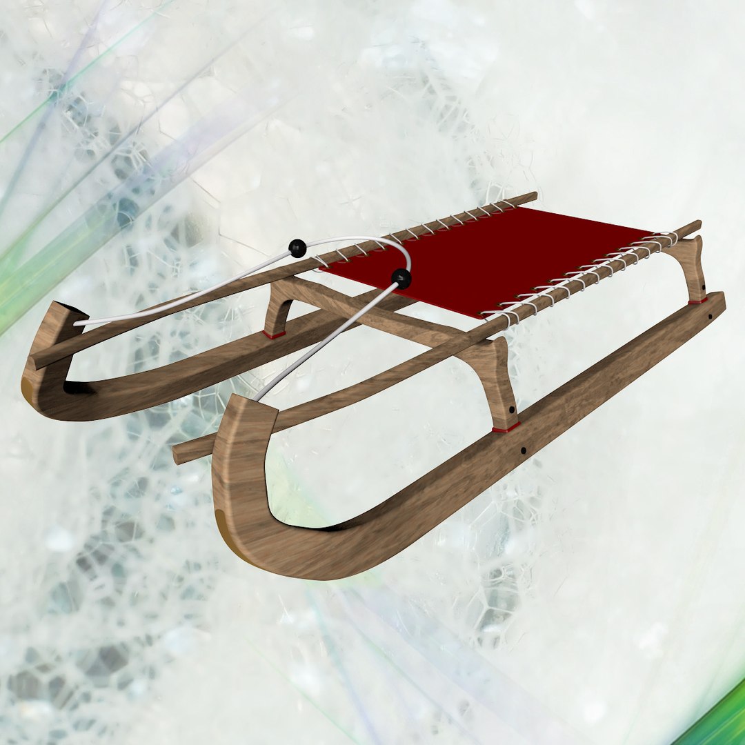 racing sledge sled 3d c4d
