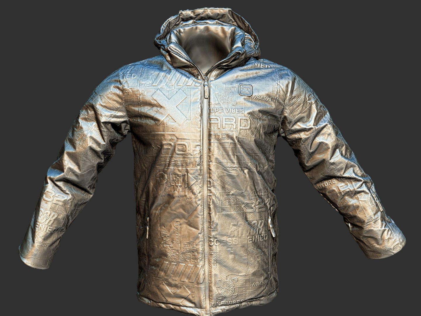 3D Snowboard Jacket 2 Model - TurboSquid 1857914