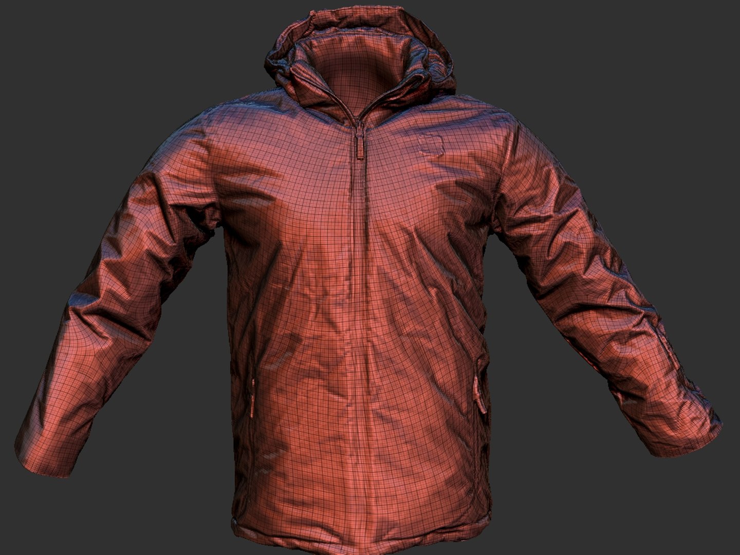 3D Snowboard Jacket 2 Model - TurboSquid 1857914