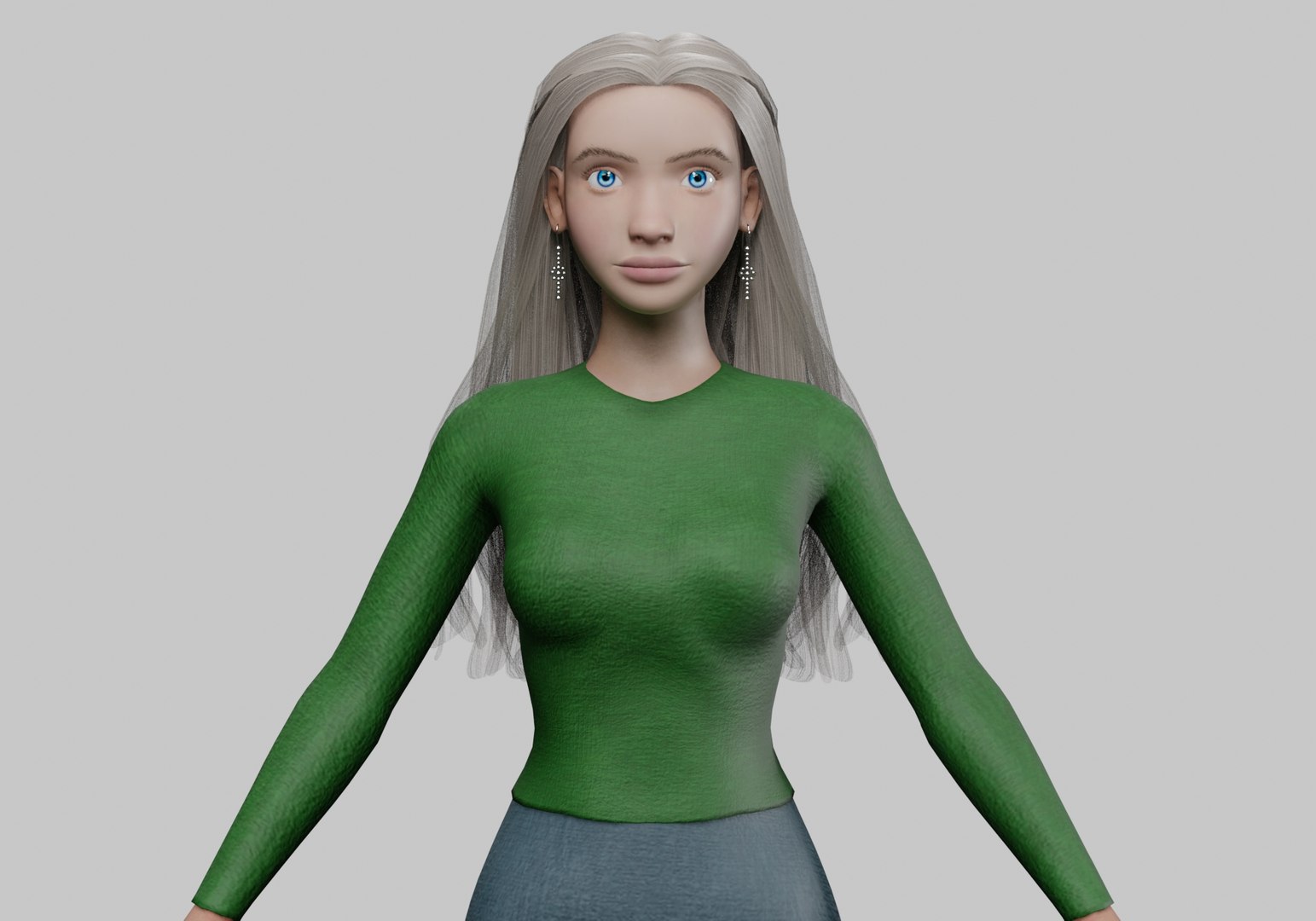 Pretty Beautiful Woman V33765 3D Model - TurboSquid 2265594