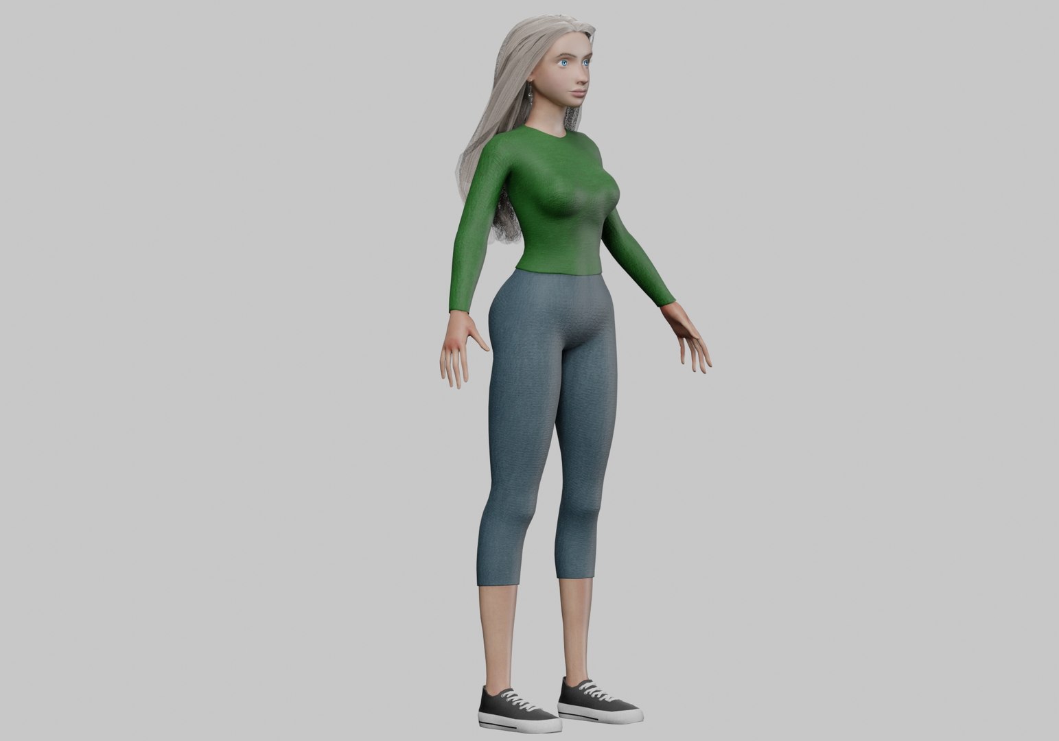 Pretty Beautiful Woman V33765 3D Model - TurboSquid 2265594