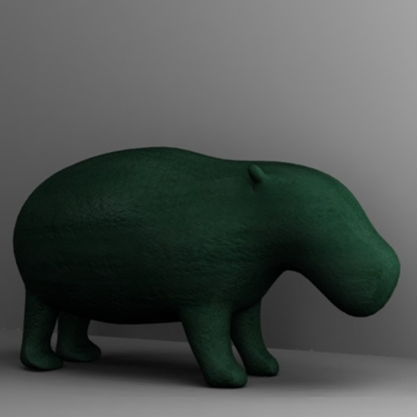 animal statues statuettes 3d model