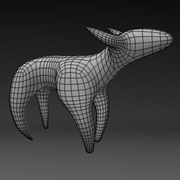 animal statues statuettes 3d model