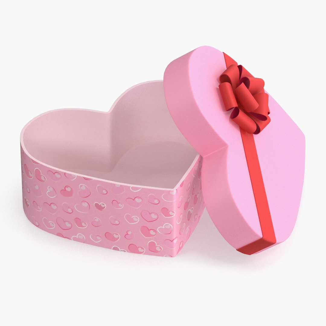 3D Heart Gift Box - TurboSquid 2249709