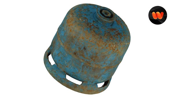 3D Rusty Gas Cylinder Raw Scanned - TurboSquid 1796999