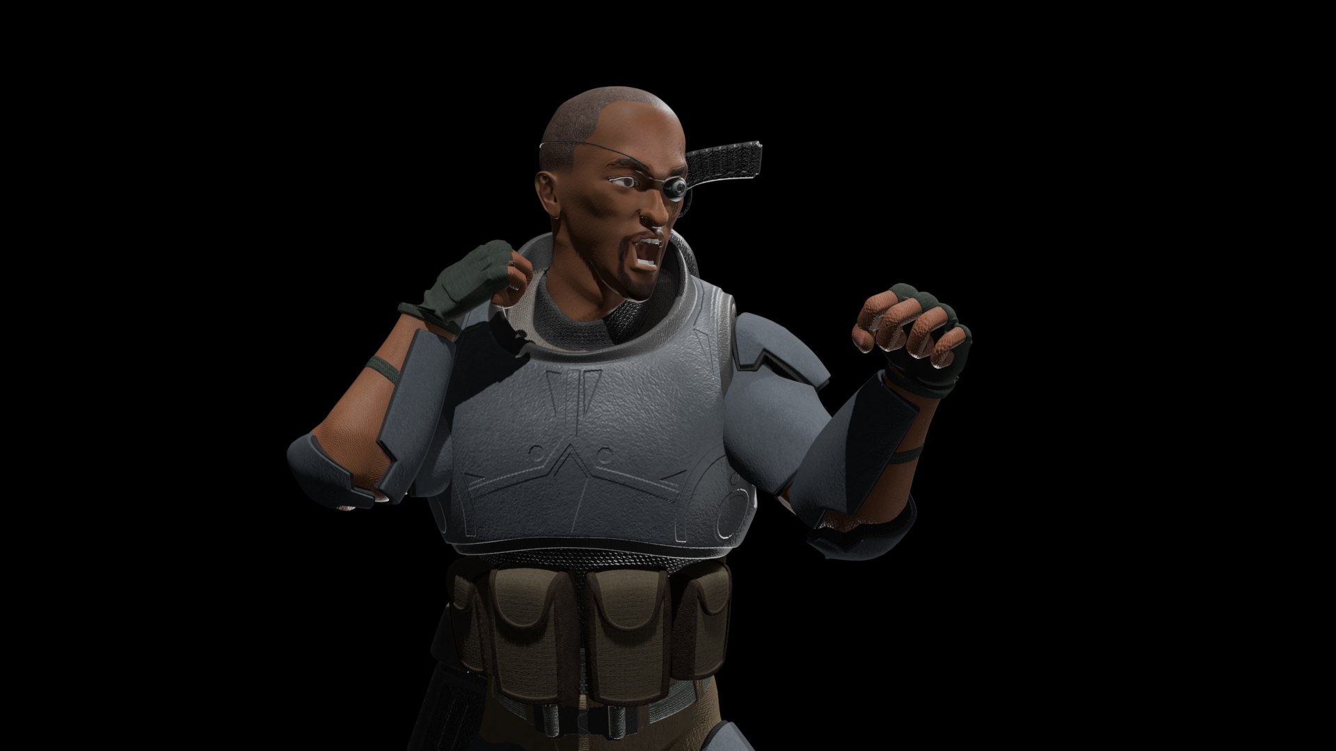 3D Futuristic Soldier - TurboSquid 2459428