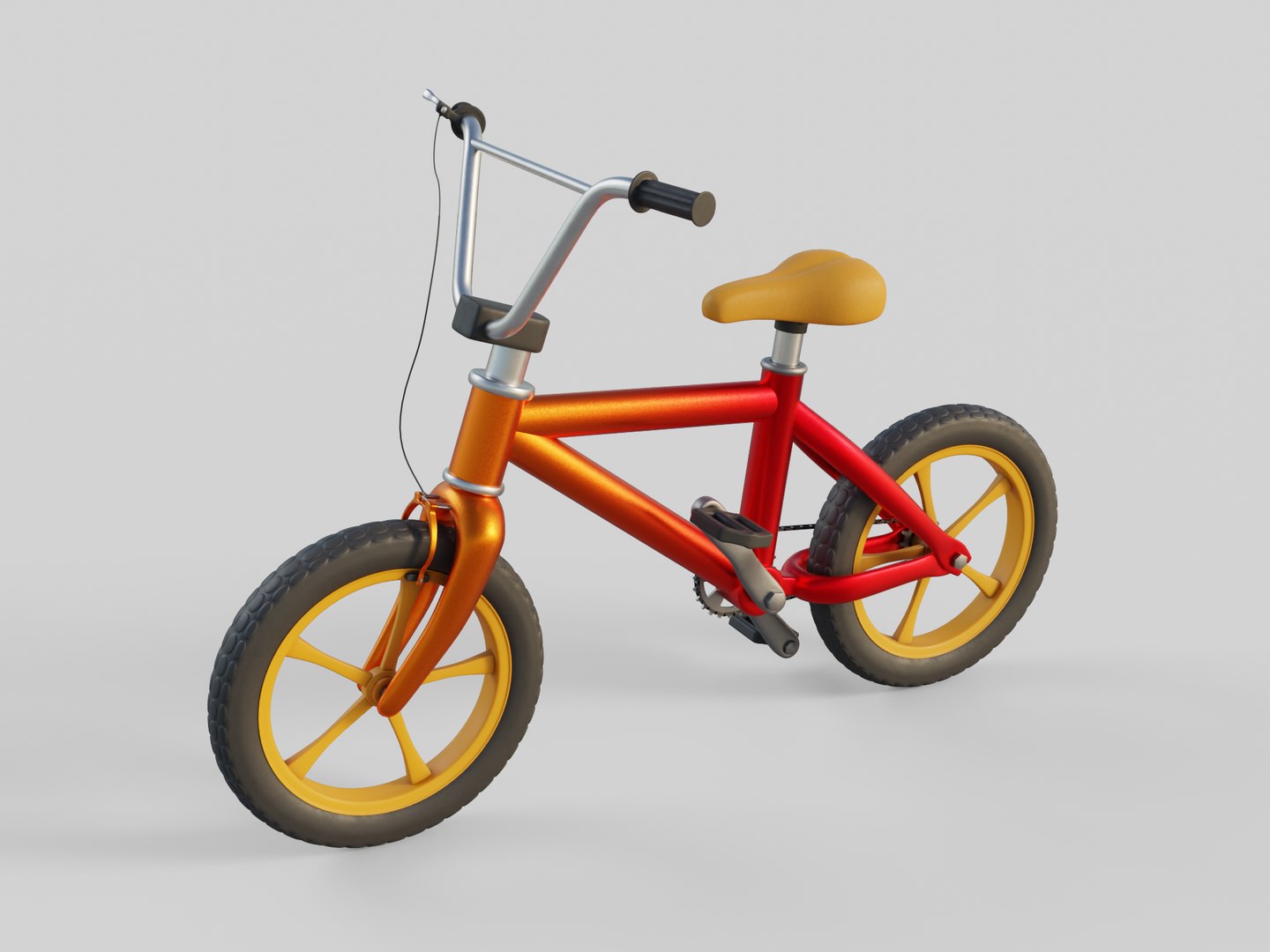 3D Cartoon Bike PBR - TurboSquid 2024181