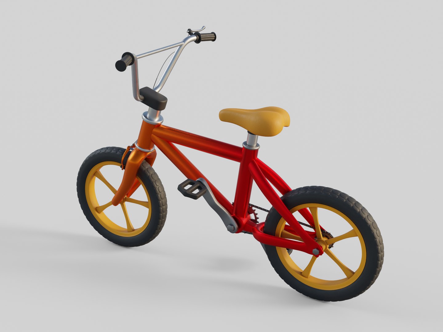 3D Cartoon Bike PBR - TurboSquid 2024181