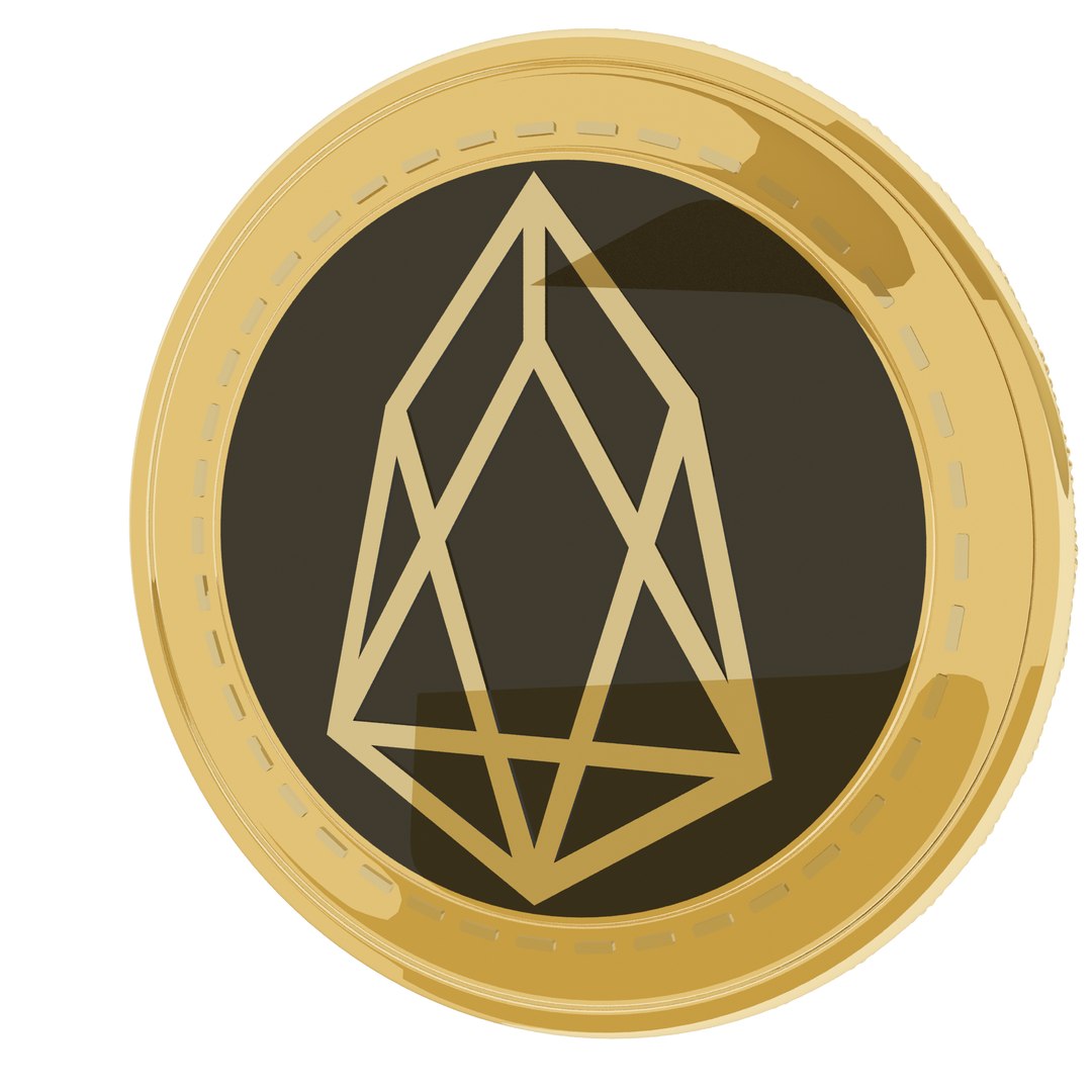 3D Eos Cryptocurrency Gold Coin Model - TurboSquid 1855956