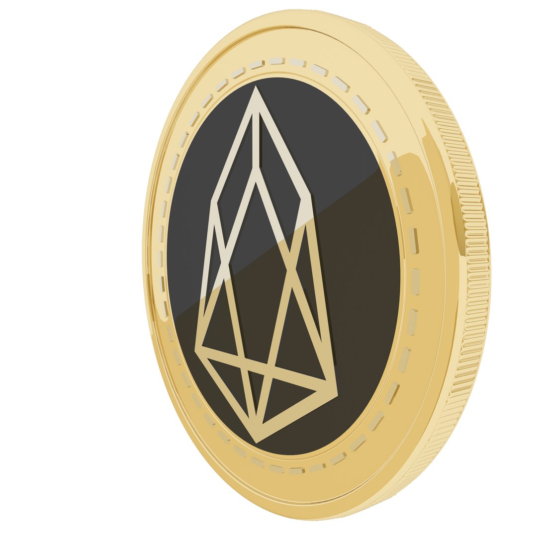 3D Eos Cryptocurrency Gold Coin Model - TurboSquid 1855956