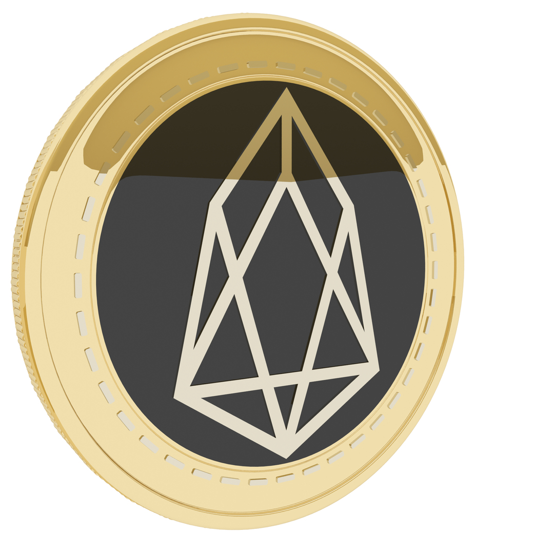 3D Eos Cryptocurrency Gold Coin Model - TurboSquid 1855956
