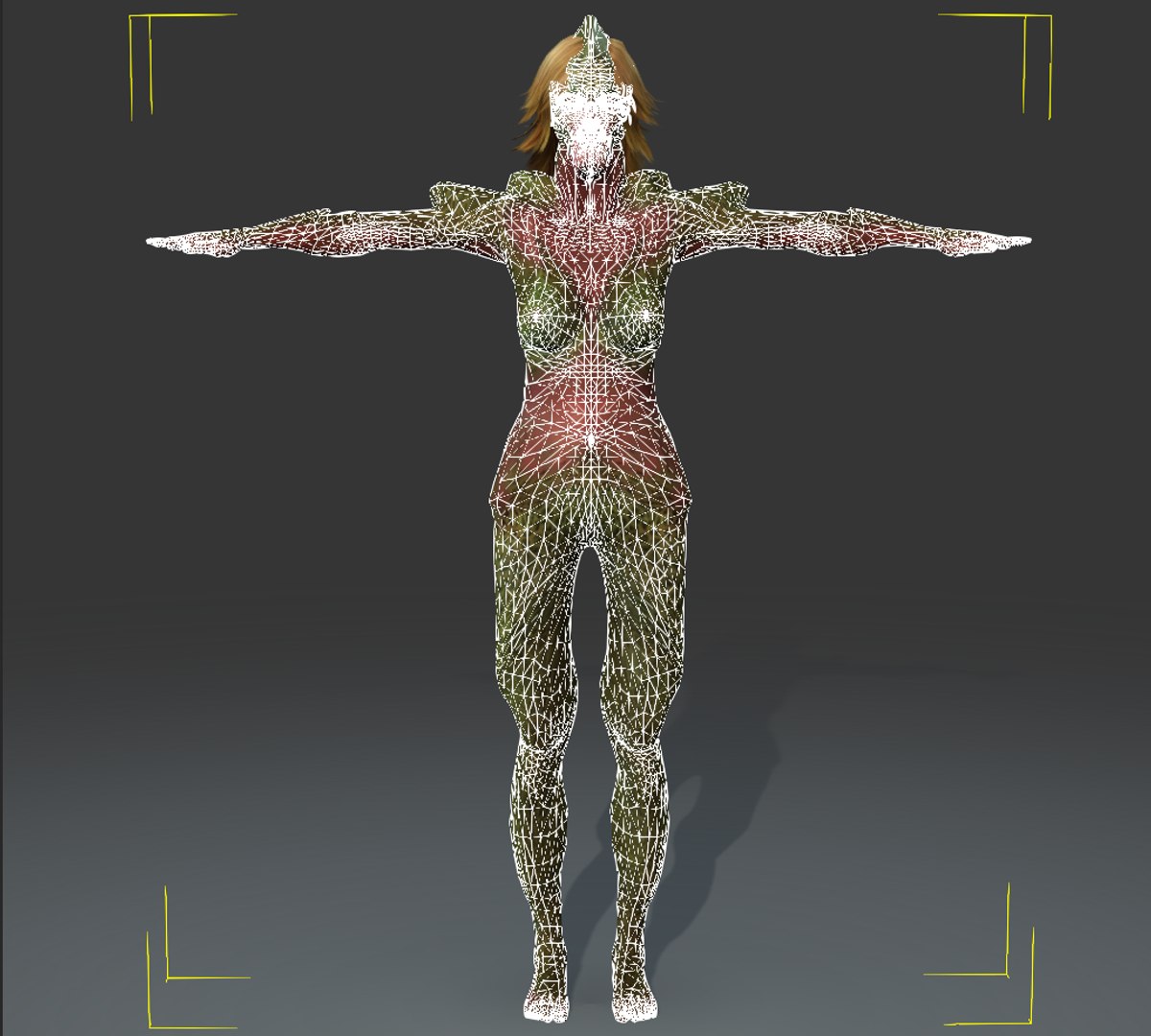 3d Unknown Lizard Woman Rigged Model