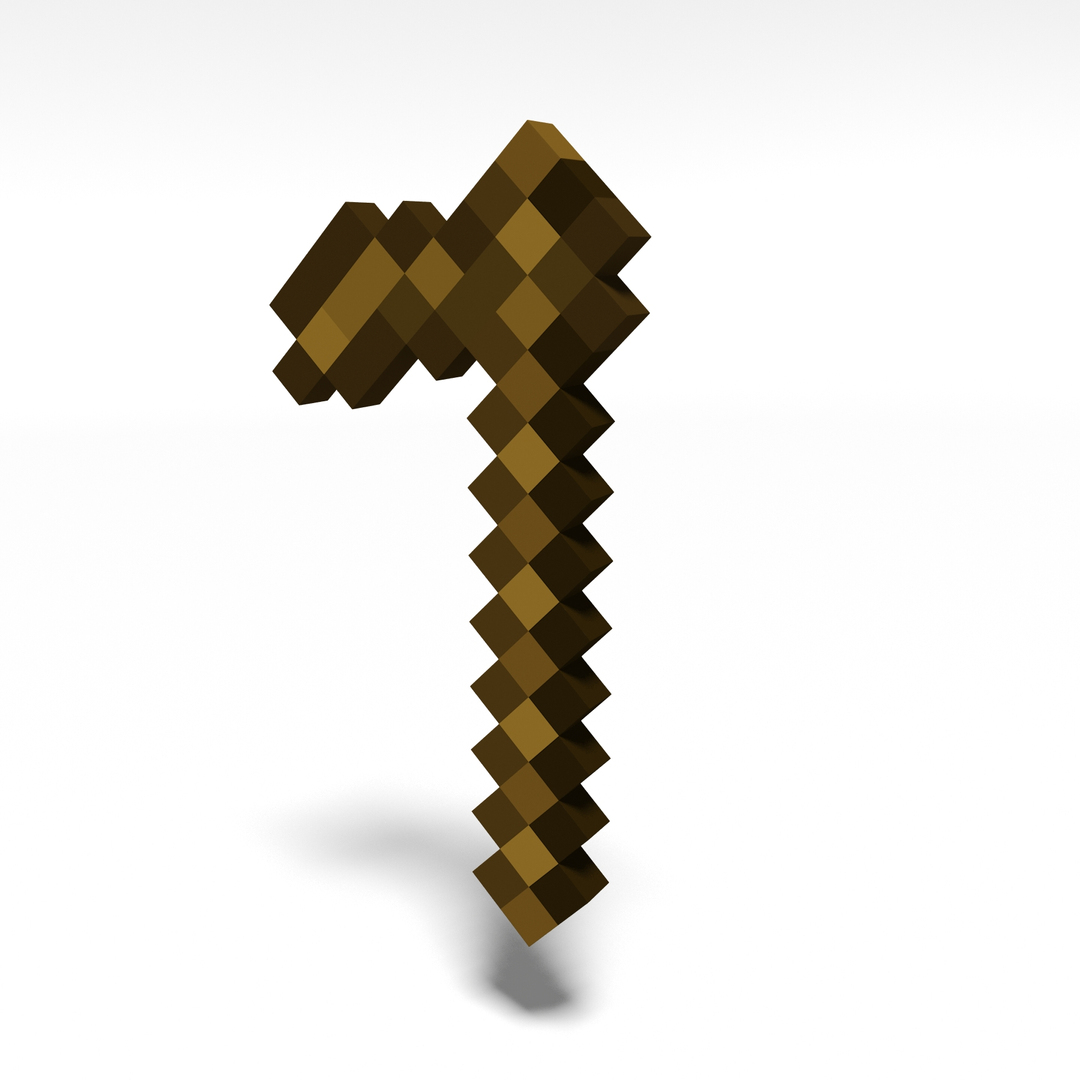 Minecraft Hoe 3D Model - TurboSquid 1381945