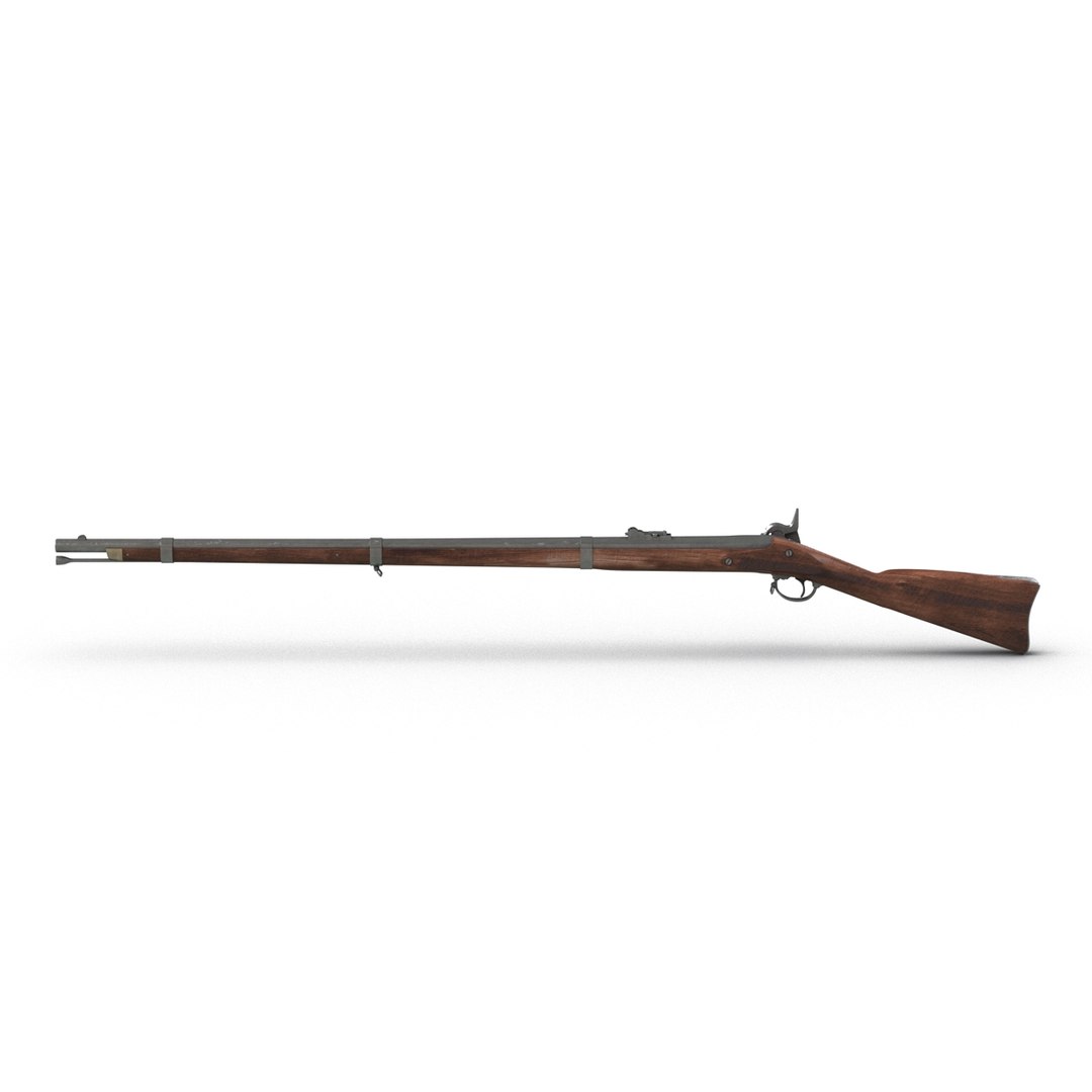 C4d Musket Modeled