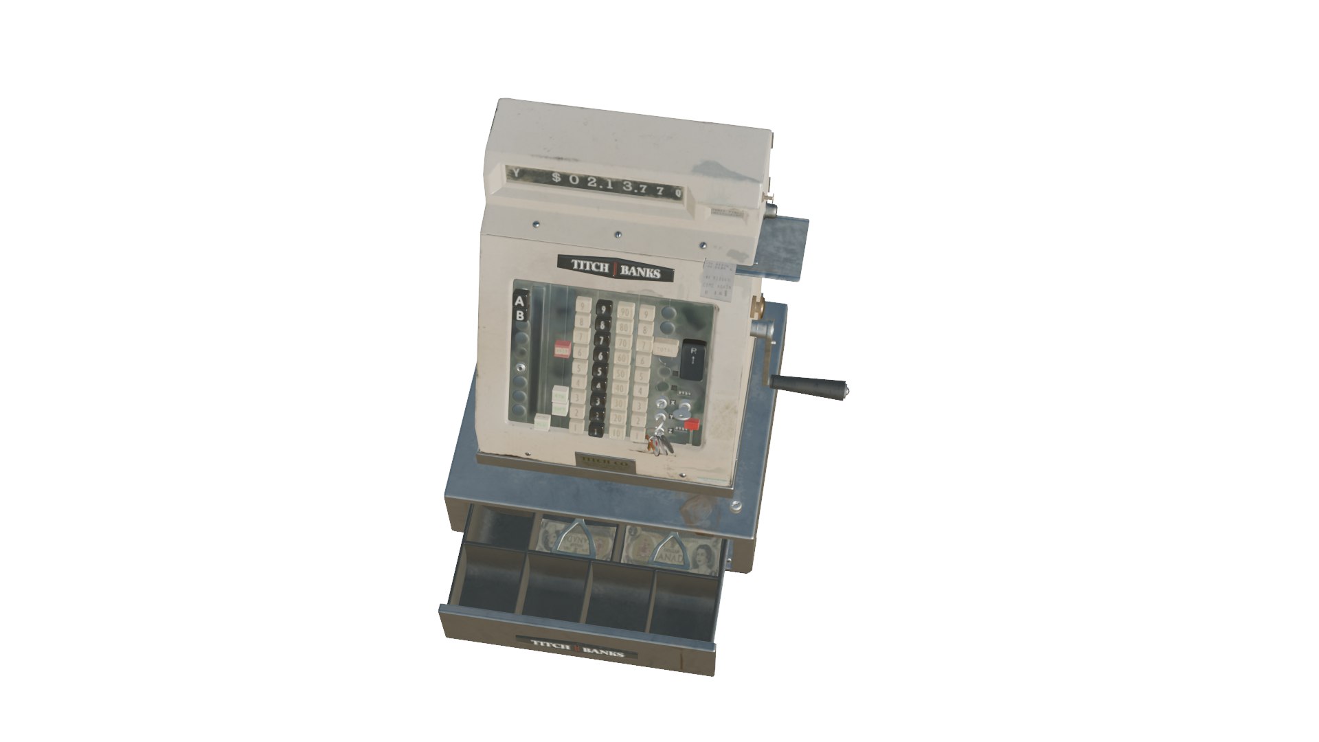 Old Cash Register 3D Model - TurboSquid 2165643