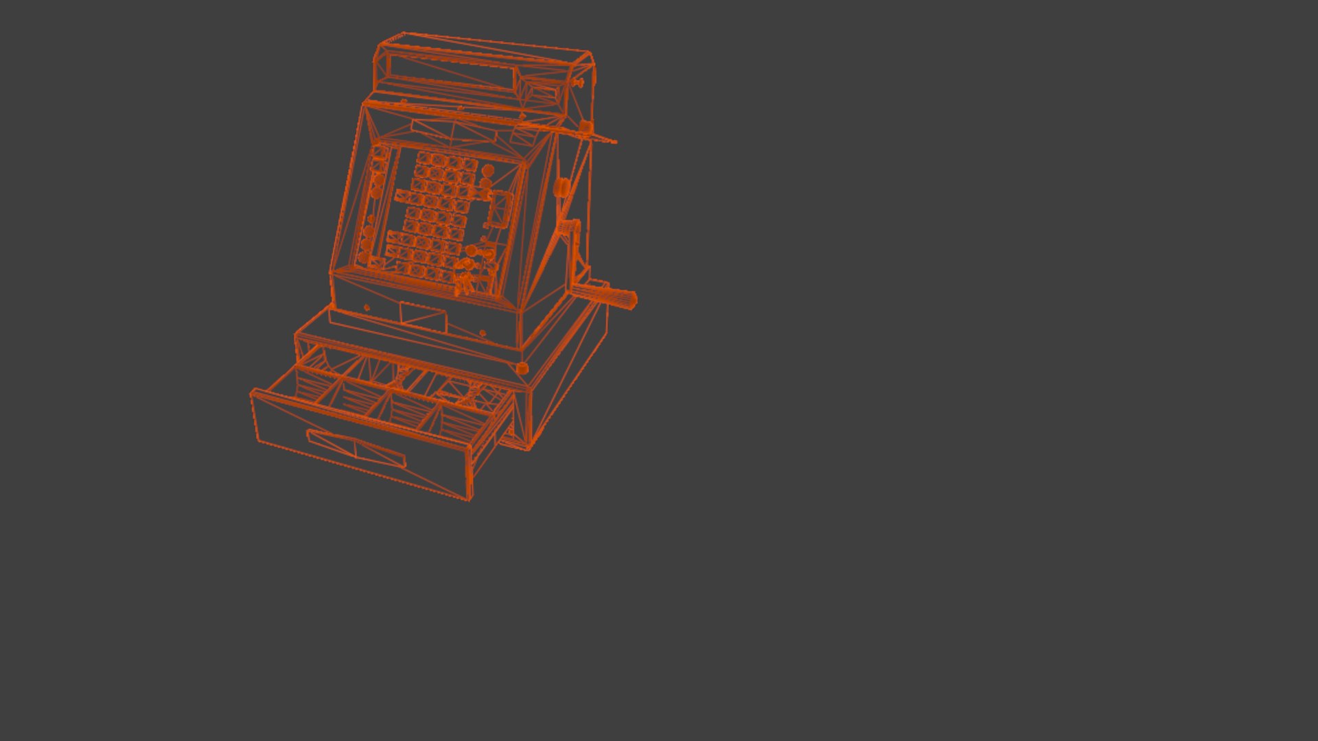 Old Cash Register 3D Model - TurboSquid 2165643