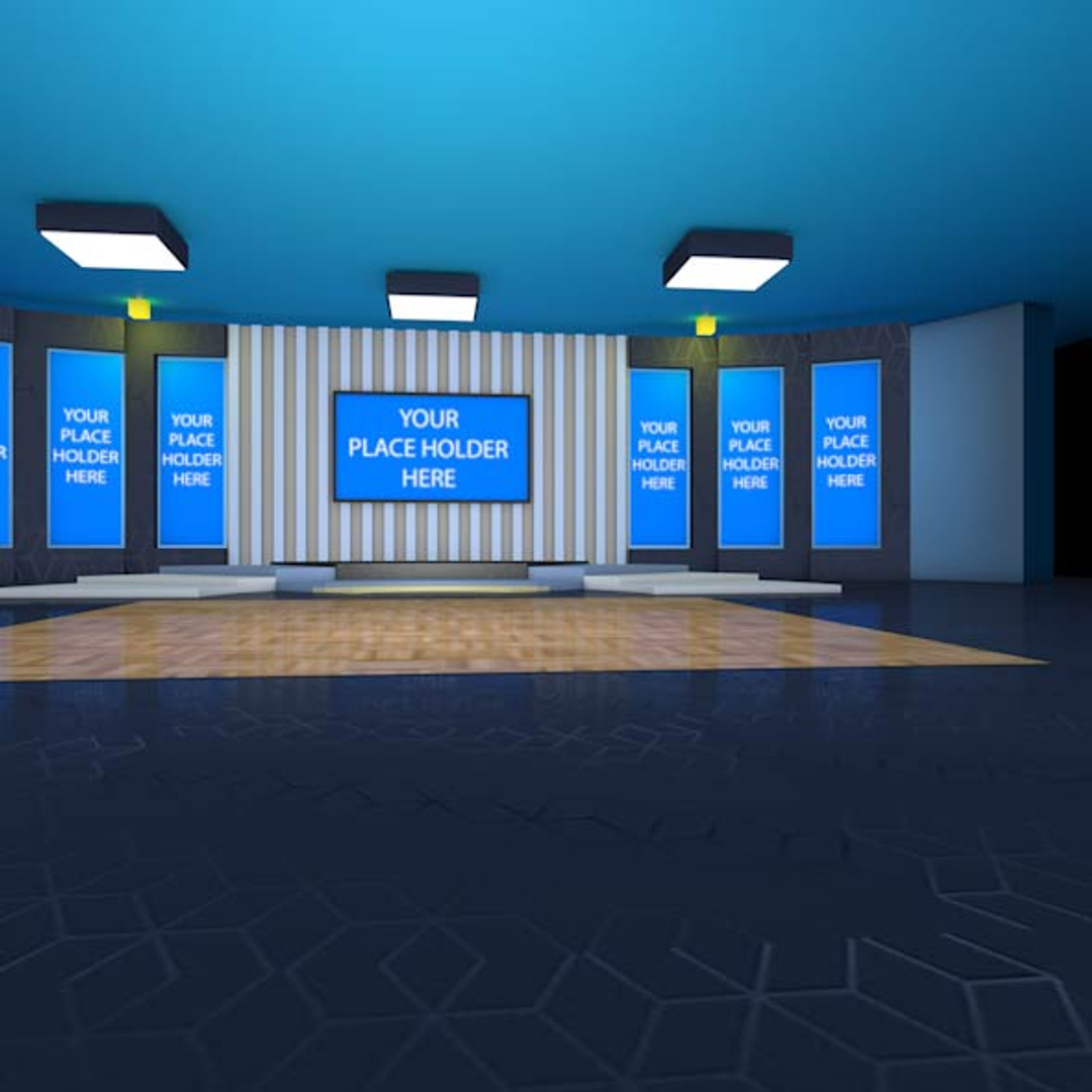 3D Virtual Set Tv Studio - TurboSquid 1605501