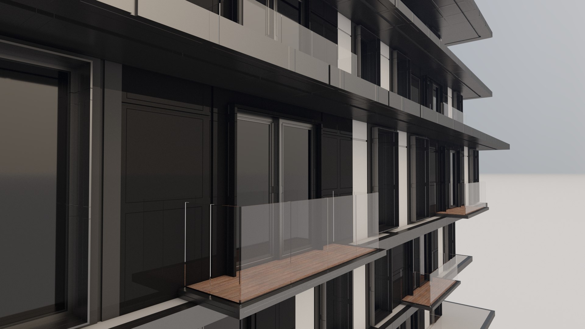 3D Modern Low-rise Building Model - TurboSquid 1632454