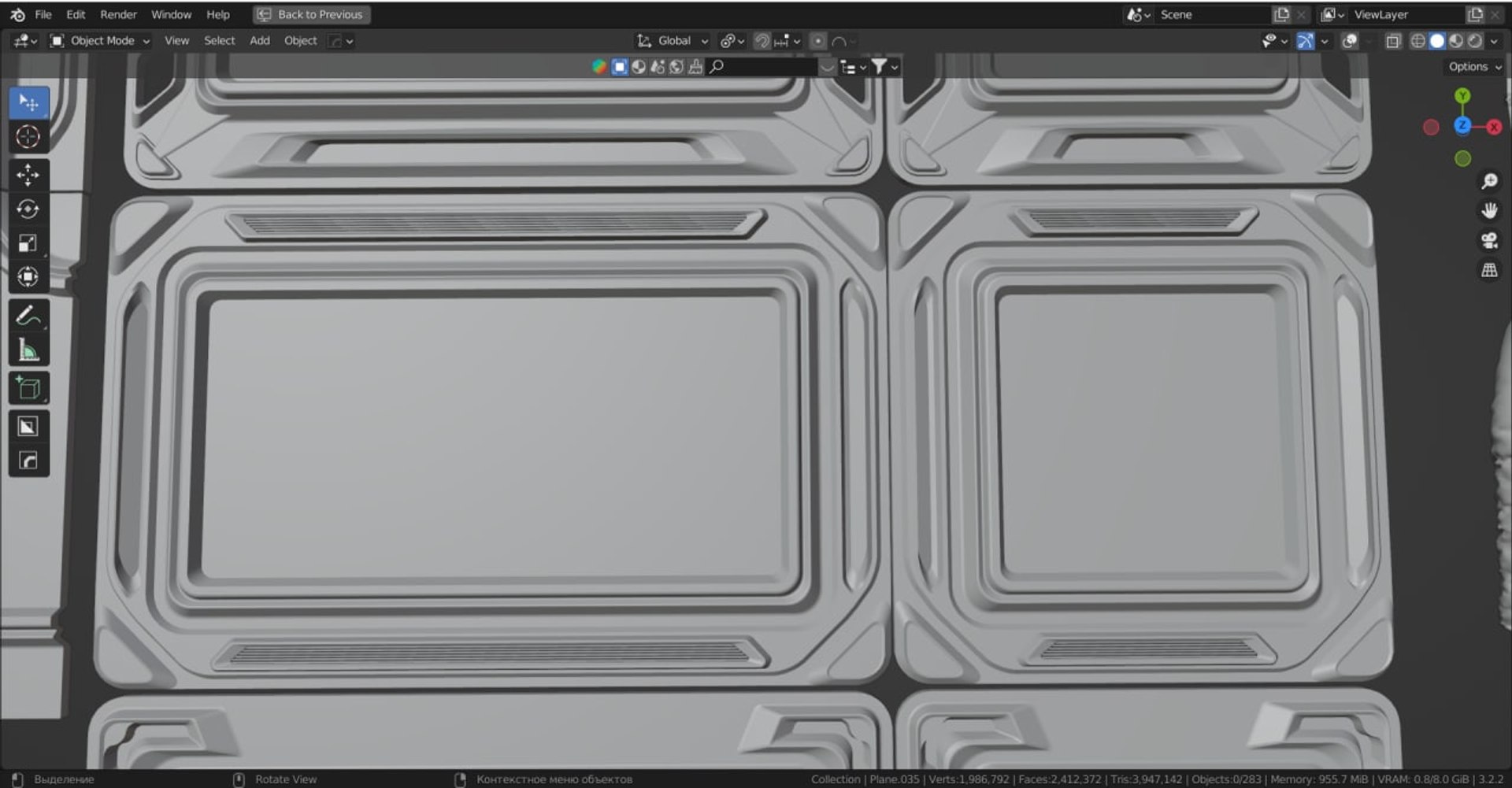 3D Sci-fi Kitbash Air Panels - TurboSquid 1957574