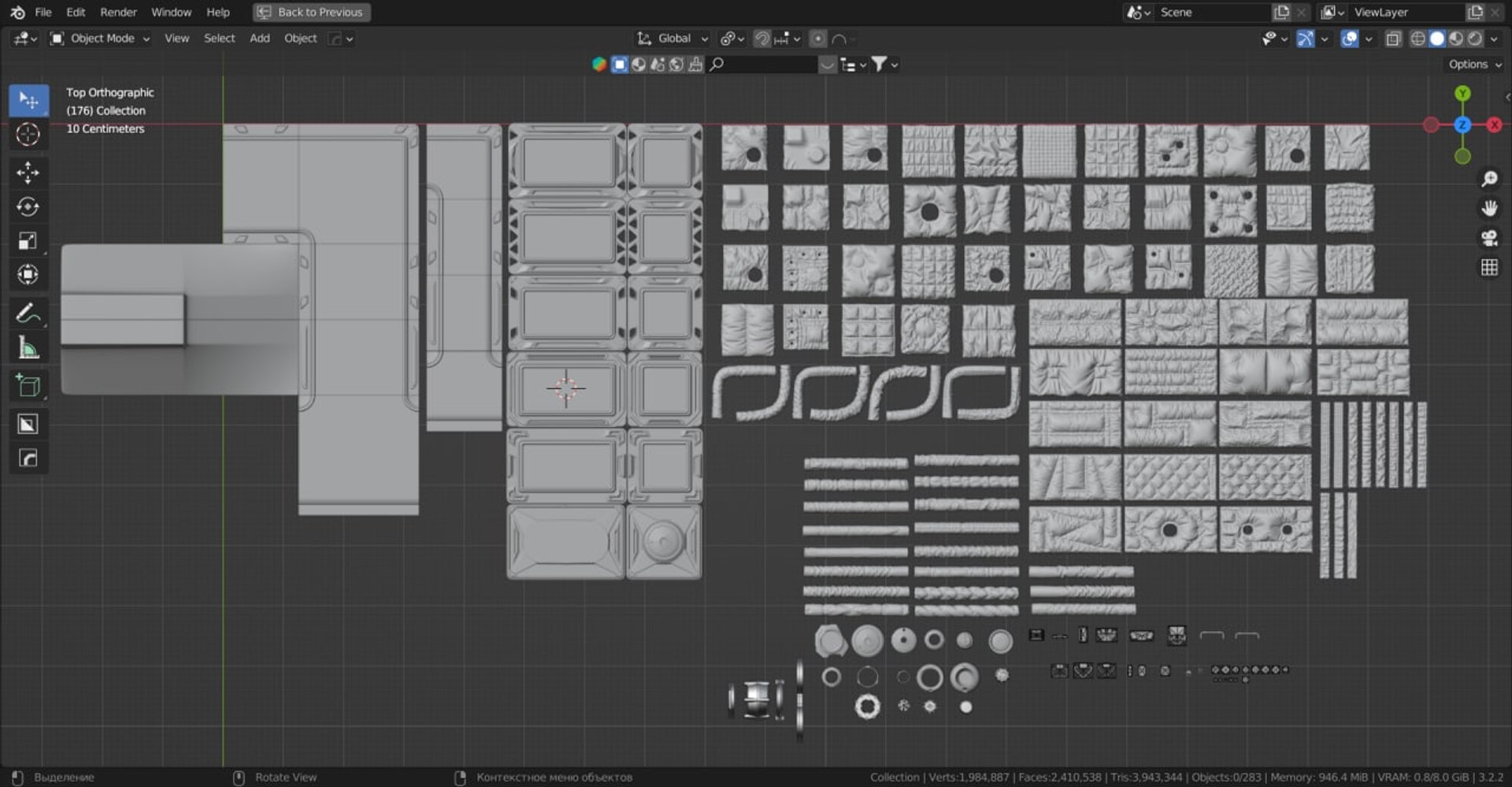 3D Sci-fi Kitbash Air Panels - TurboSquid 1957574