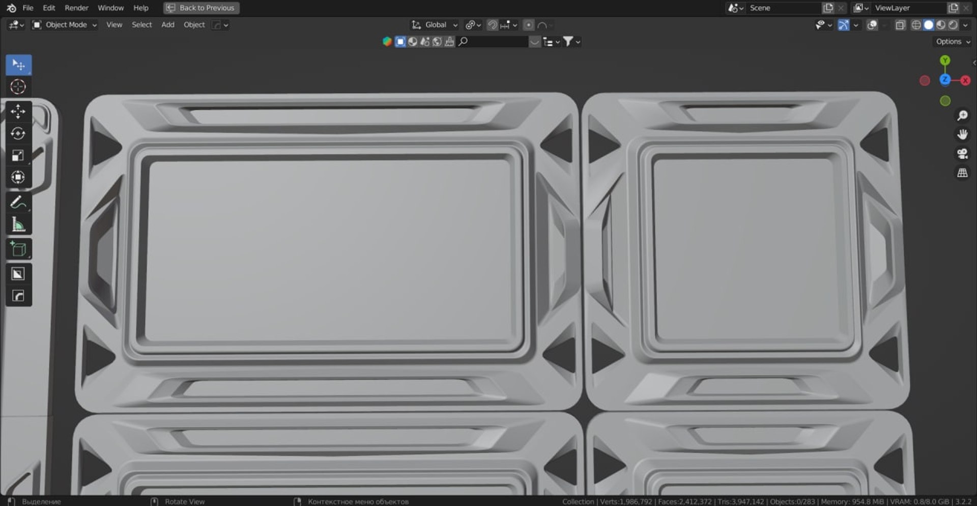 3D Sci-fi Kitbash Air Panels - TurboSquid 1957574