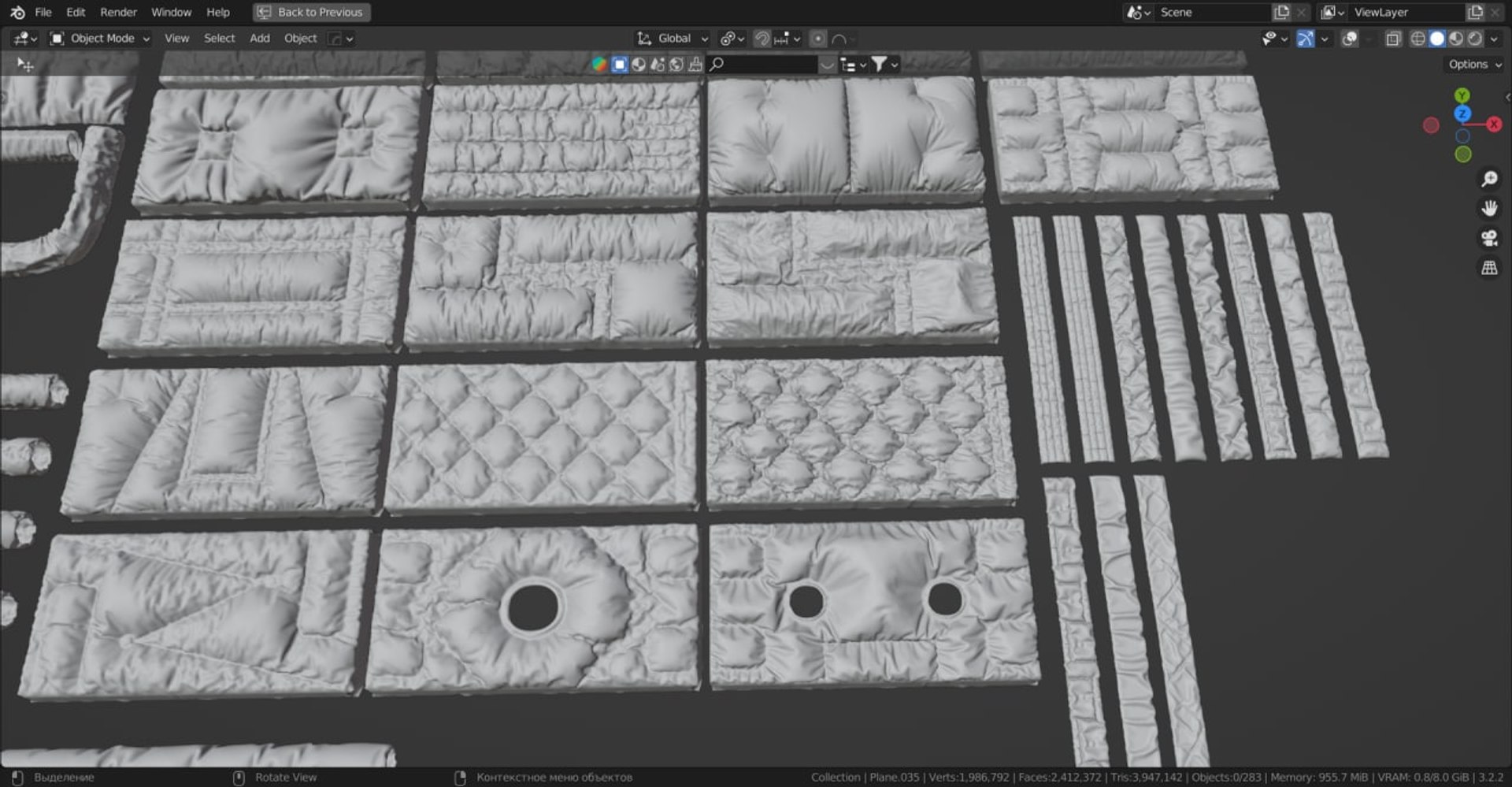 3D Sci-fi Kitbash Air Panels - TurboSquid 1957574
