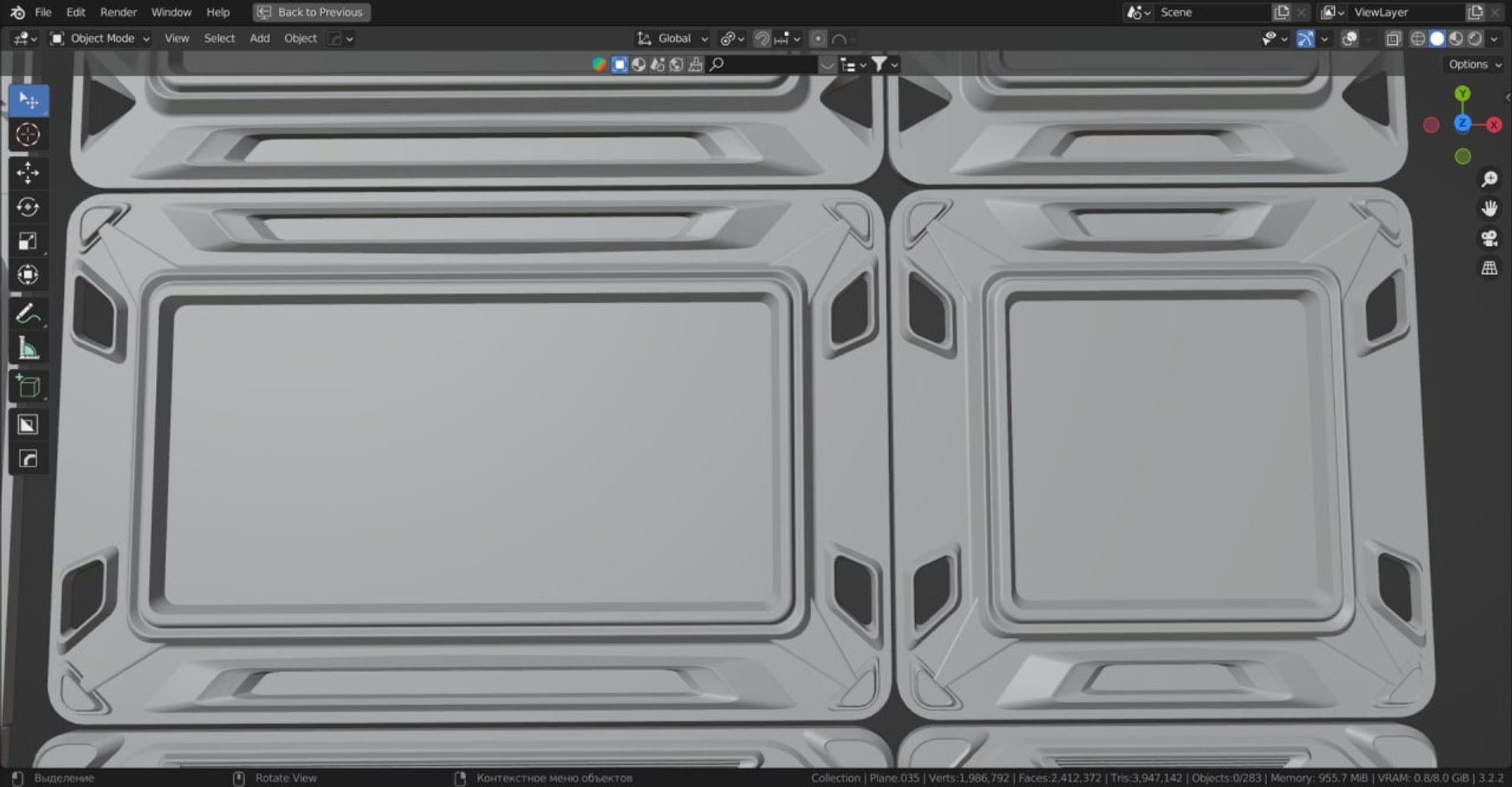 3D Sci-fi Kitbash Air Panels - TurboSquid 1957574