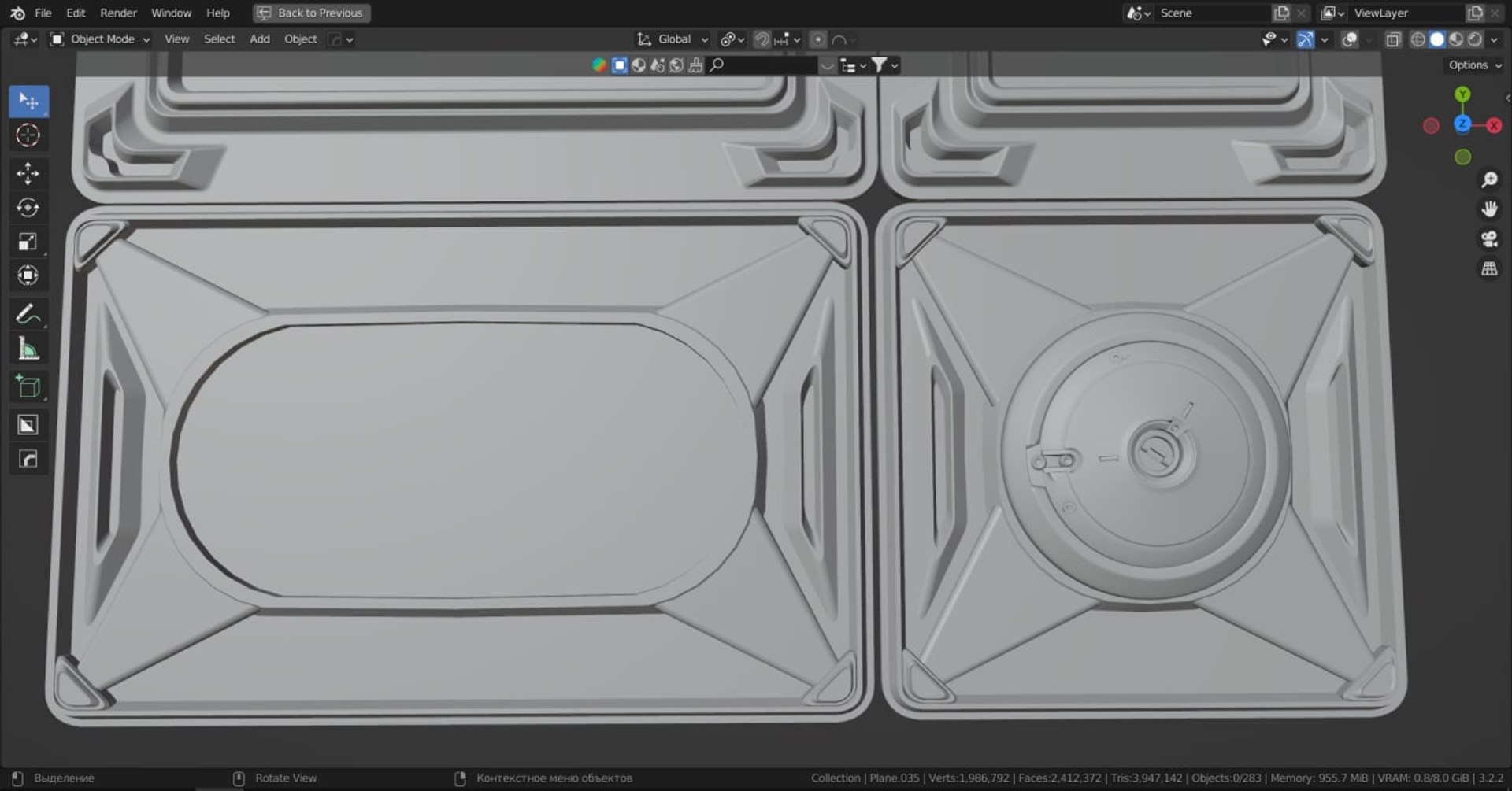 3D Sci-fi Kitbash Air Panels - TurboSquid 1957574