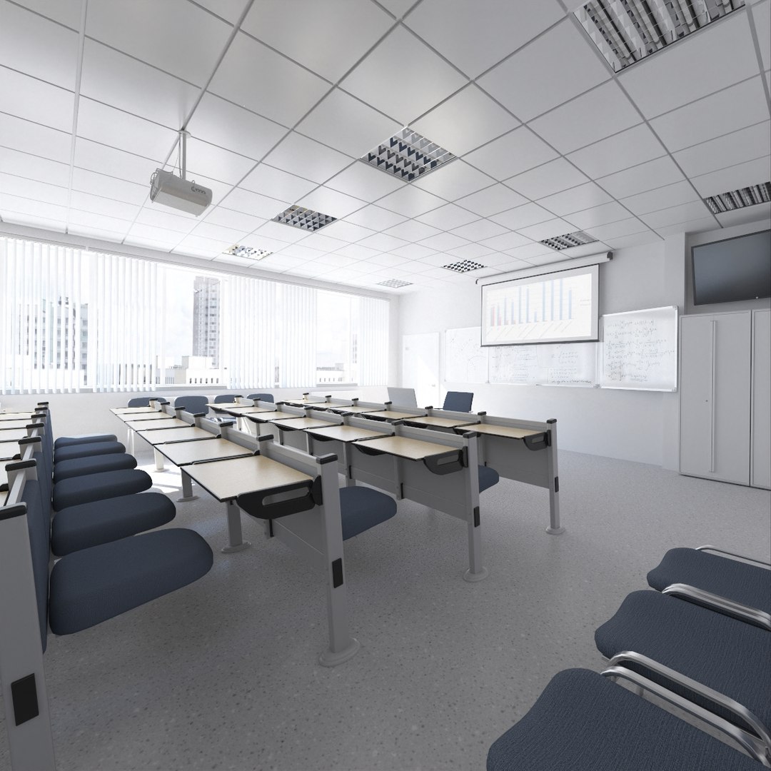 Classroom 1 Model - TurboSquid 2009278