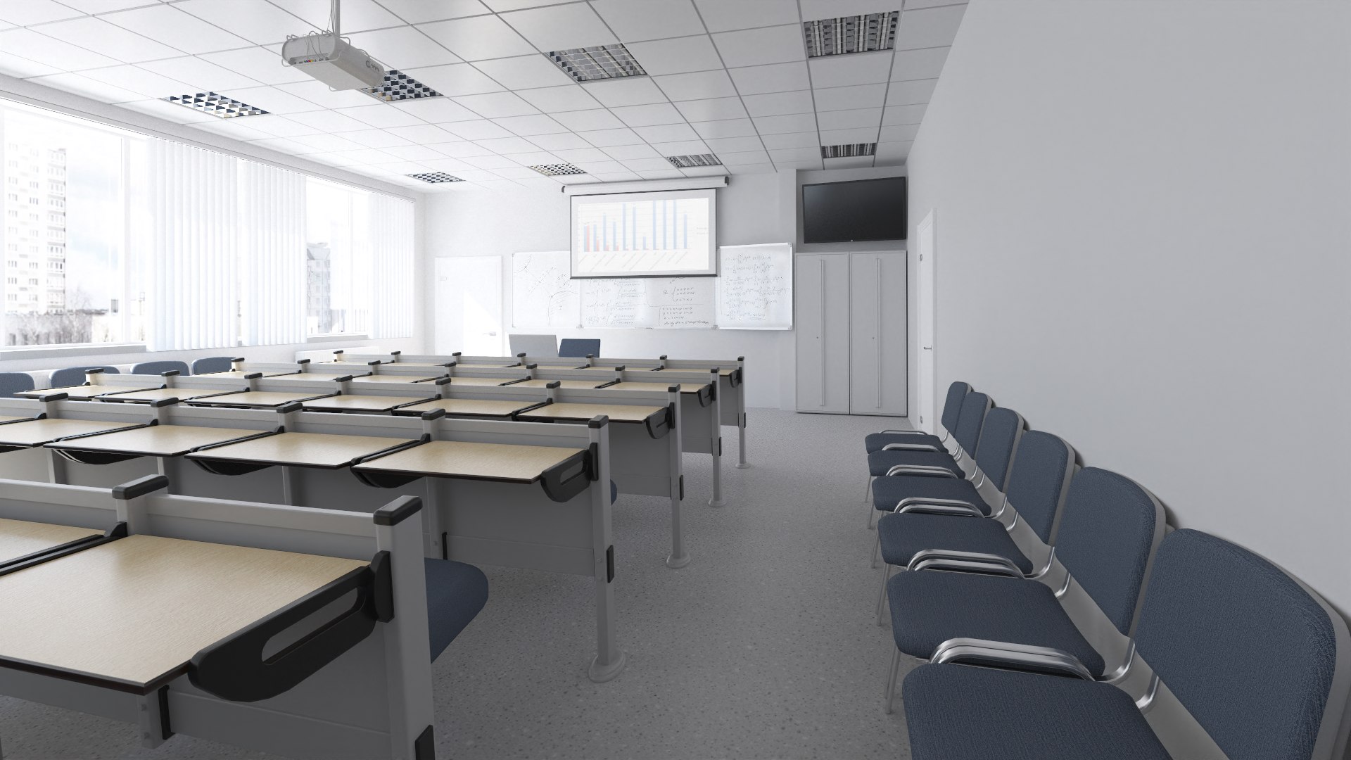 Classroom 1 Model - TurboSquid 2009278