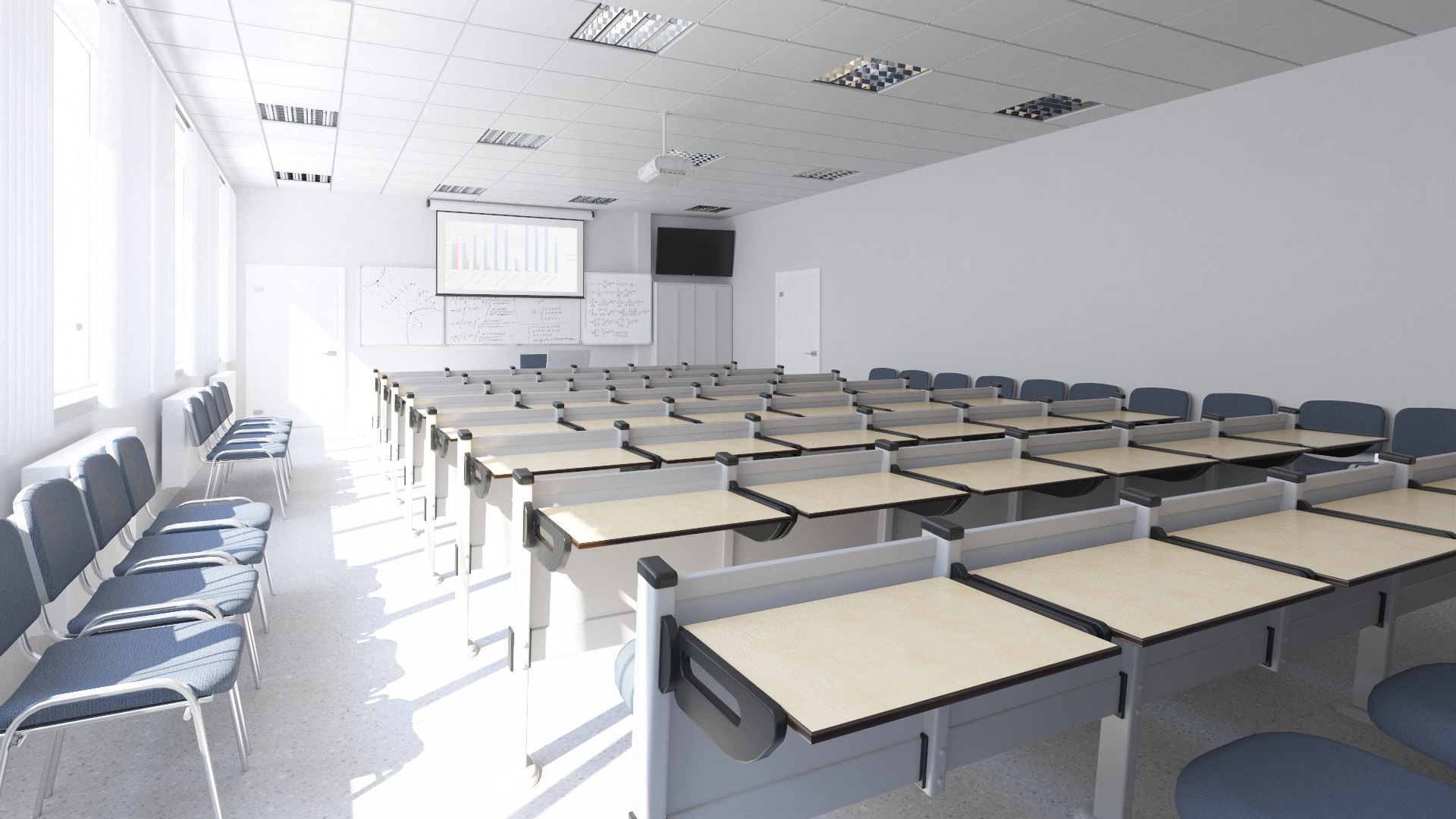 Classroom 1 Model - TurboSquid 2009278