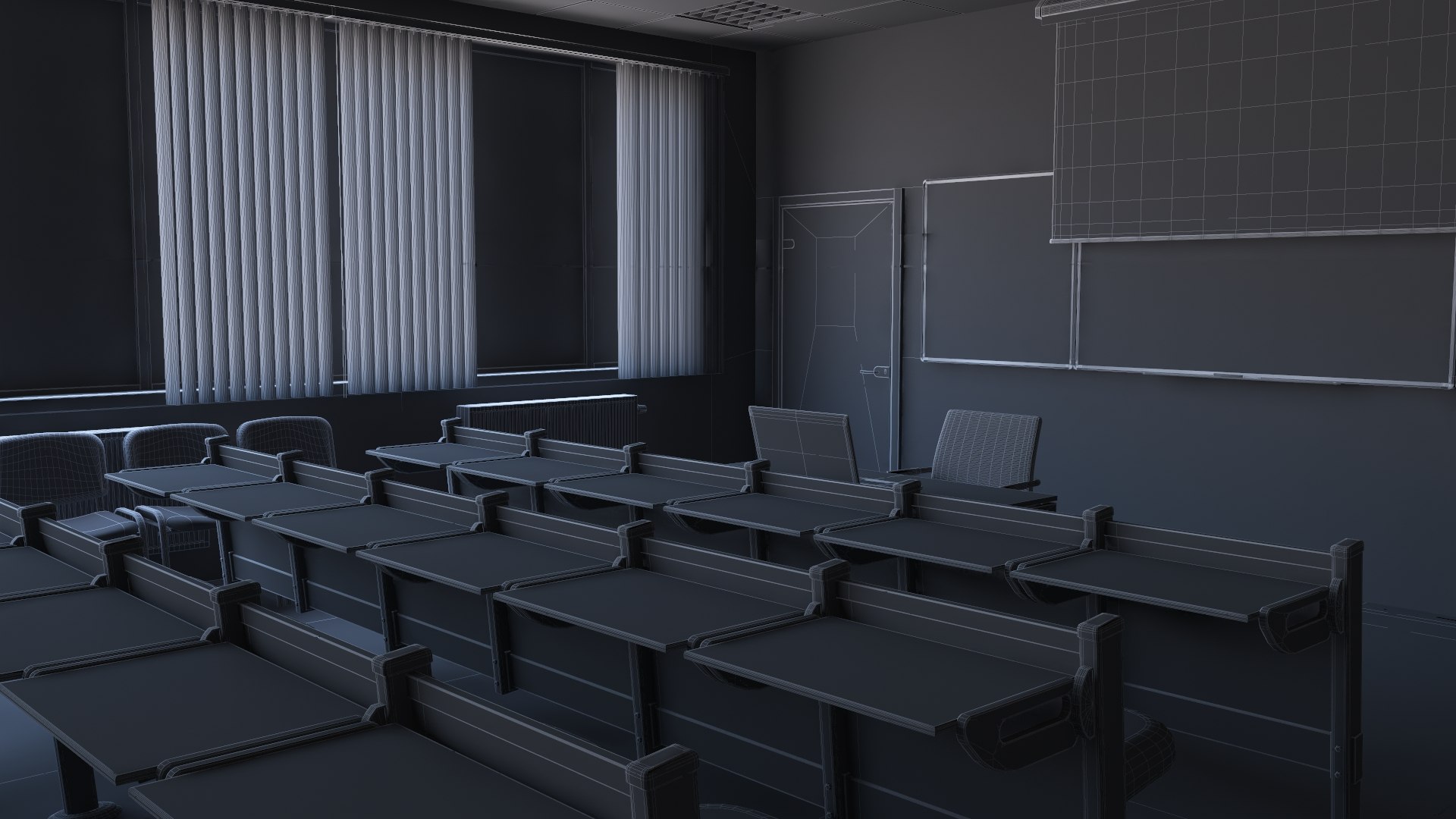 Classroom 1 Model - TurboSquid 2009278