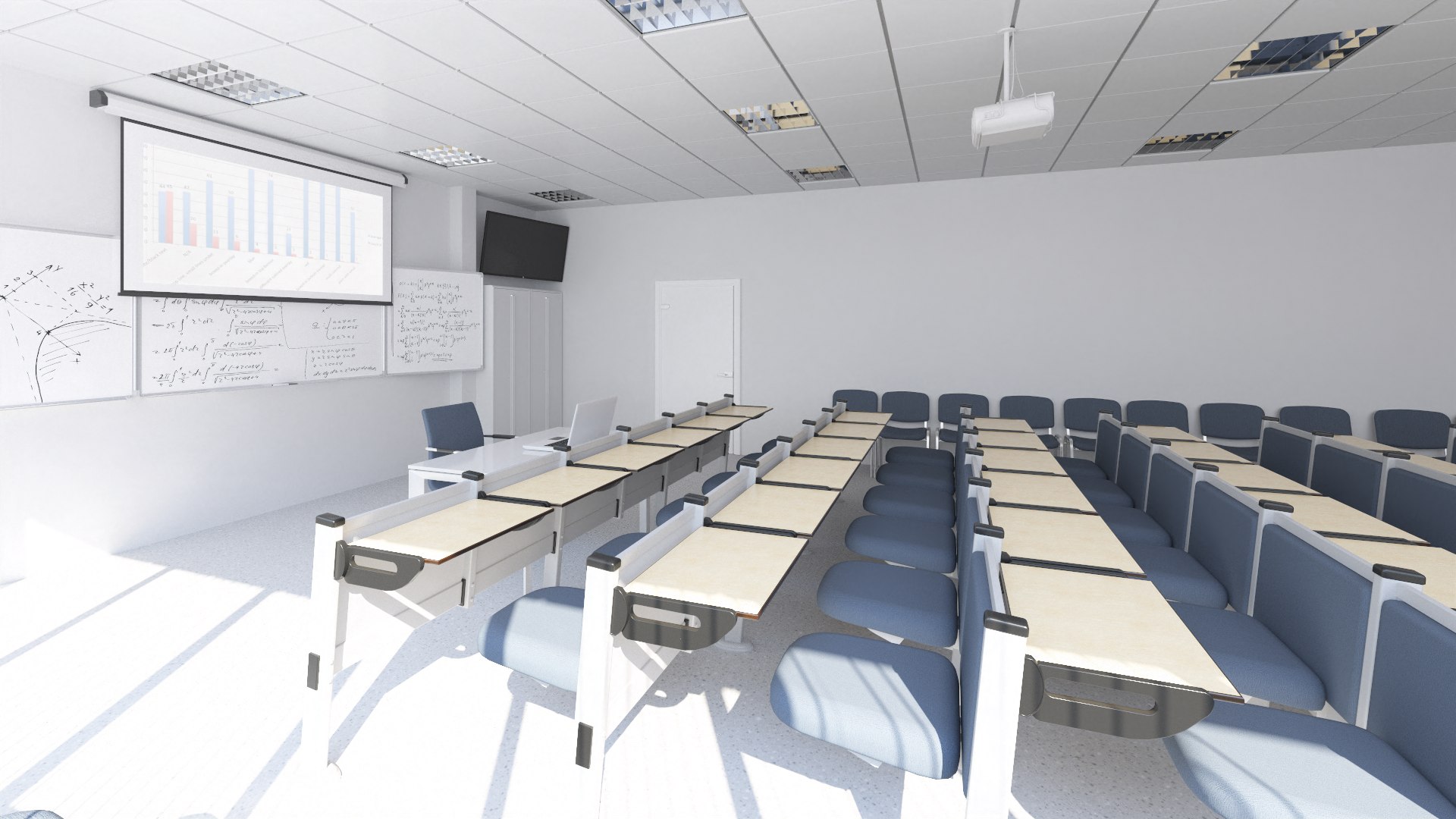 Classroom 1 Model - TurboSquid 2009278